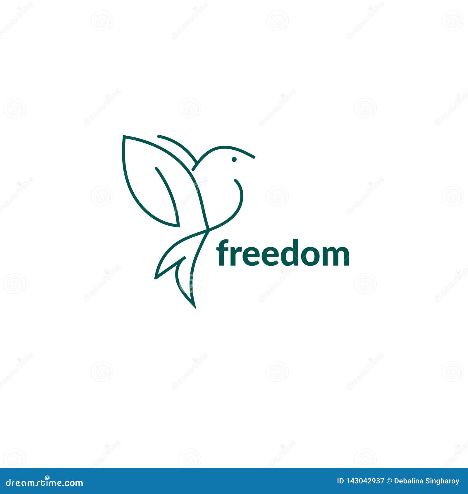 Freedom Bird Logo- Stock Vector Illustration Stock Vector ...