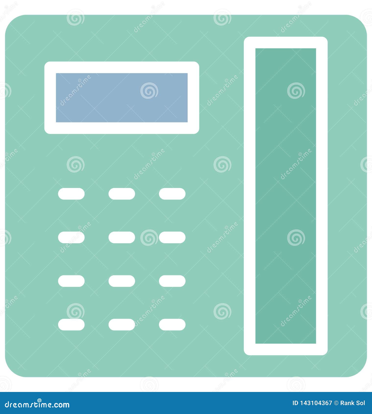 Landline Isolated Vector Icon Which Can Easily Modify or Edit Stock ...
