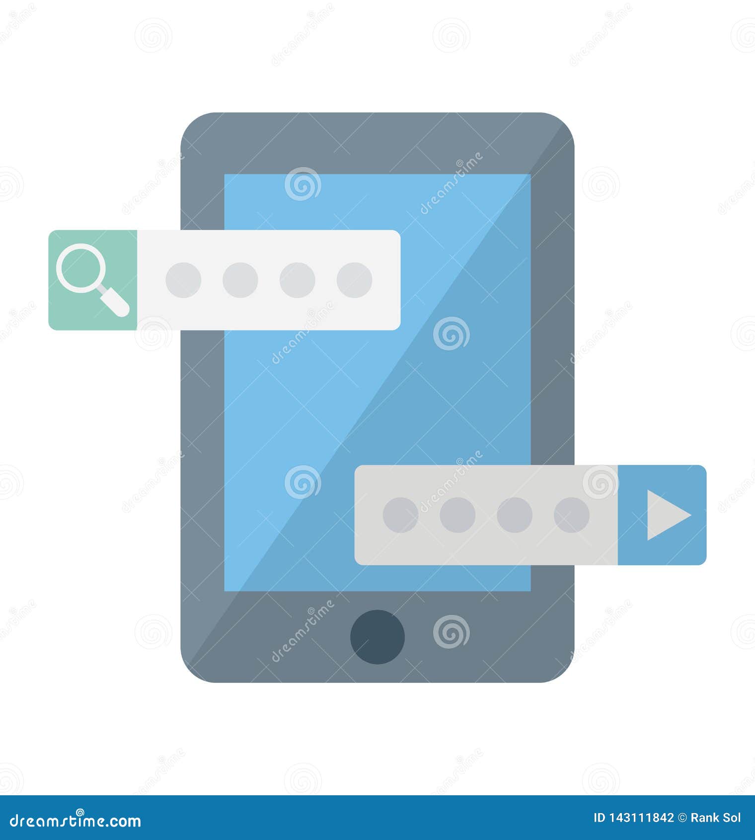 Mobile Browser Vector Icon Which Can Easily Modify or Edit Stock Vector ...
