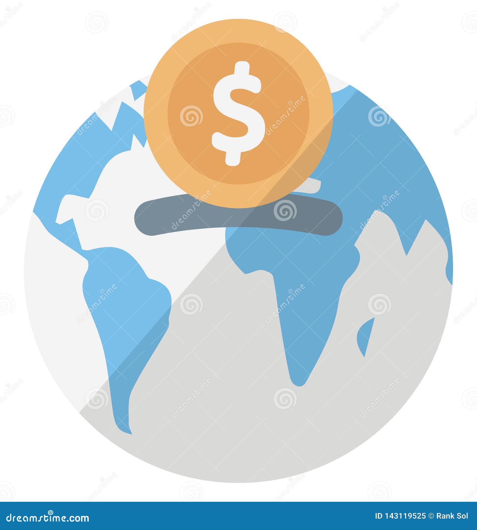 Global Currency Vector Icon Which Can Easily Modify or Edit Stock ...