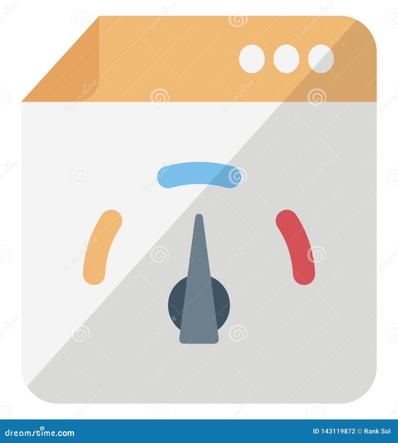 Full Page Load Tester Vector Icon Which Can Easily Modify or Edit Stock ...