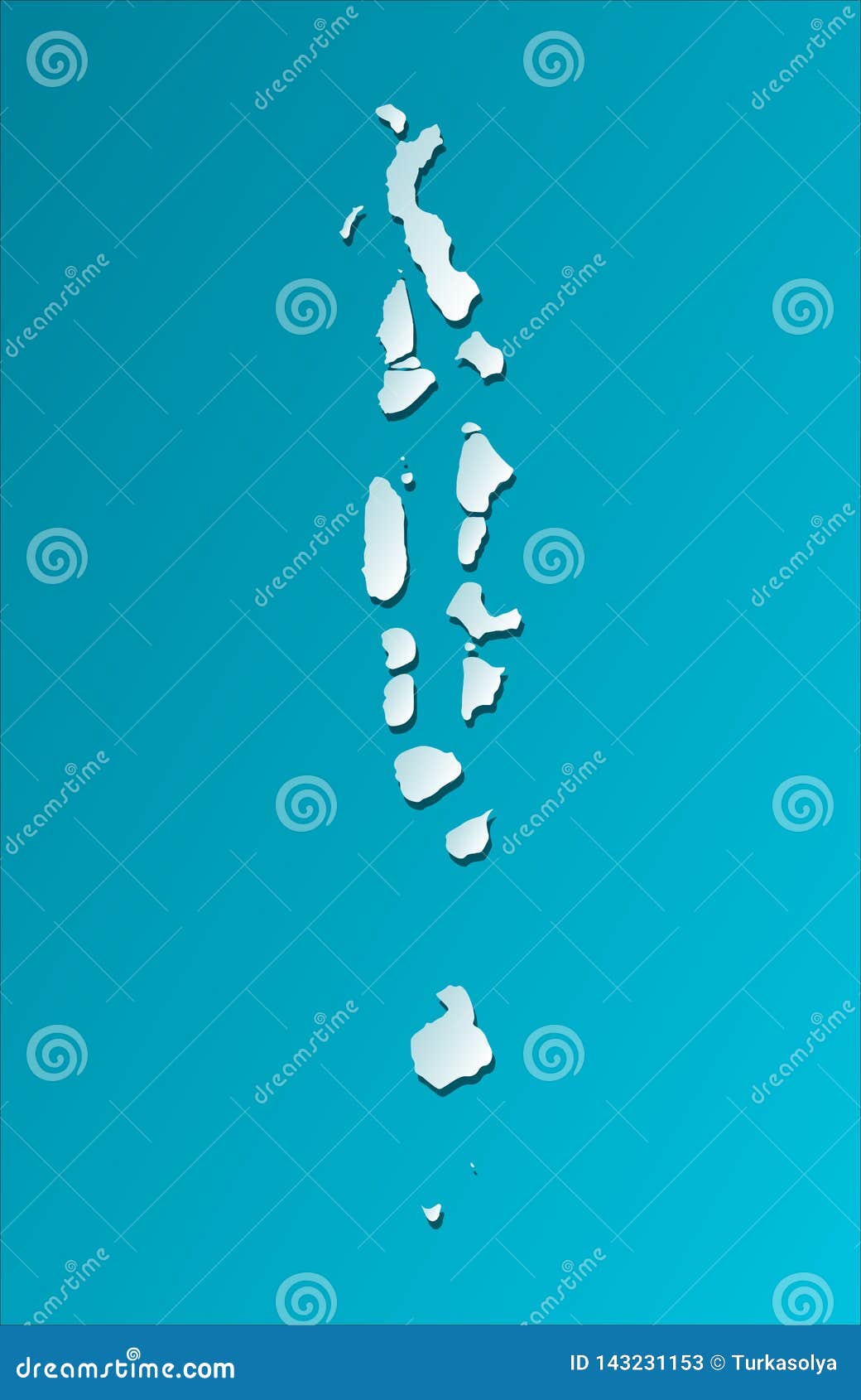 Vector Isolated Illustration Icon with Simplified Map of Republic of ...