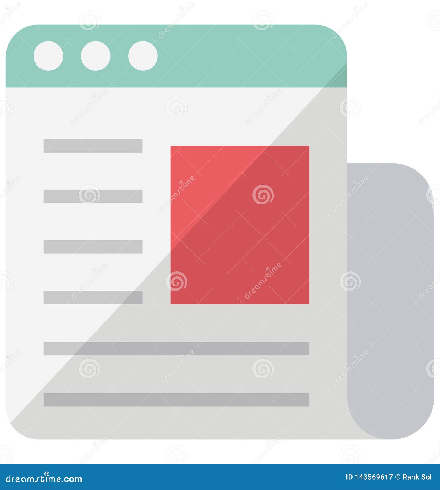 Digital Newsletter Isometric Isolated Vector Icon Which Can Be Easily ...