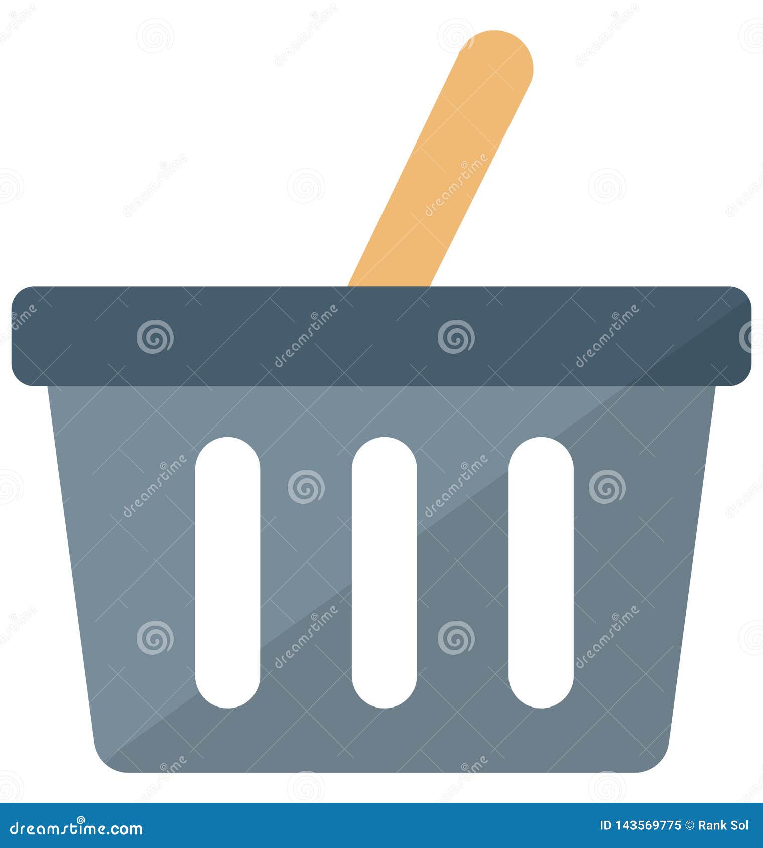 Basket Isometric Isolated Vector Icon Which Can Be Easily Modified or ...