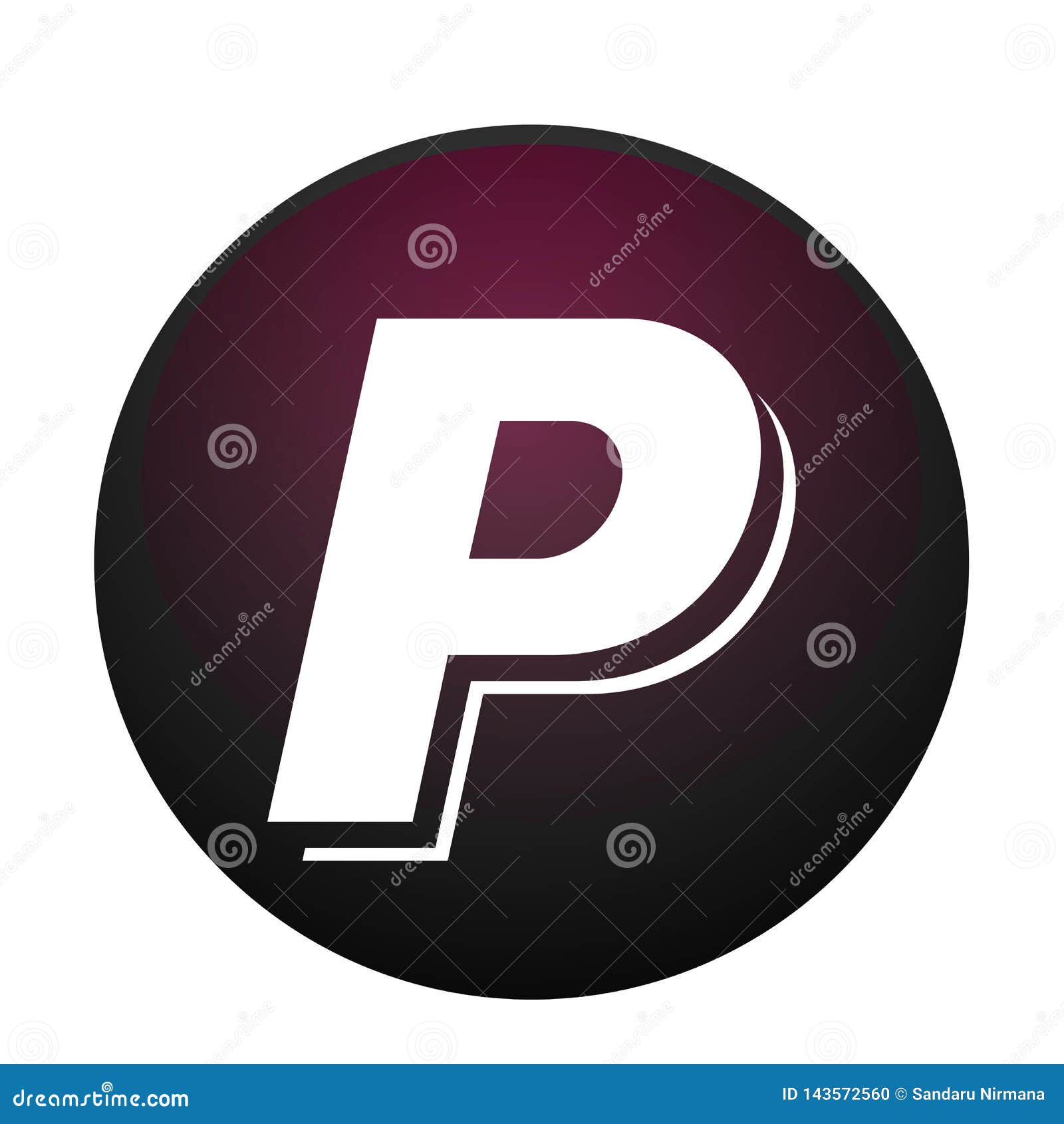 PayPal Online Bank Logo Button Icon in Black Blue Vector with Modern ...