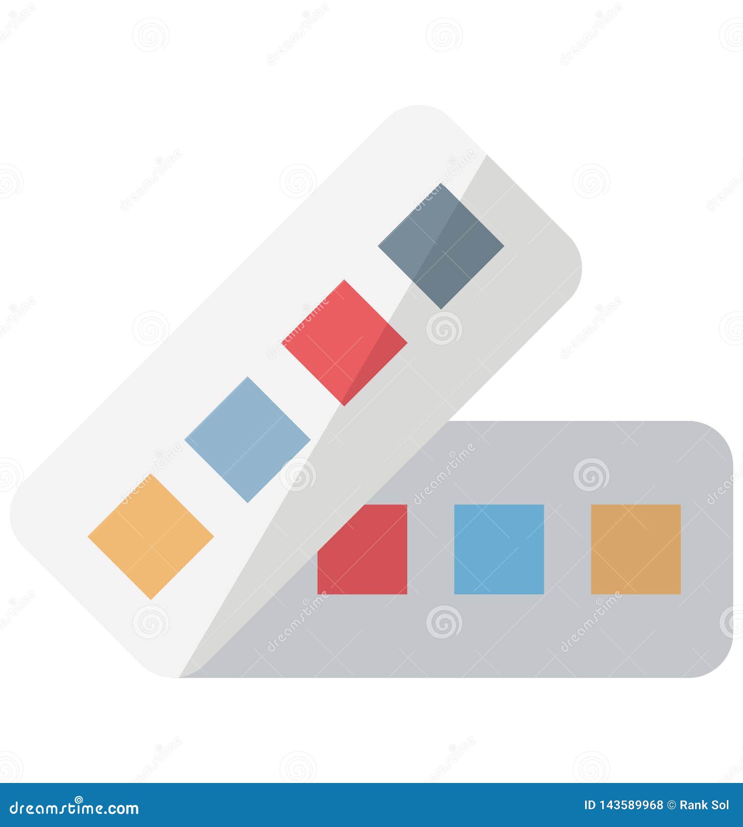 Color Catalogue Isometric Isolated Vector Icon Which Can Be Easily ...
