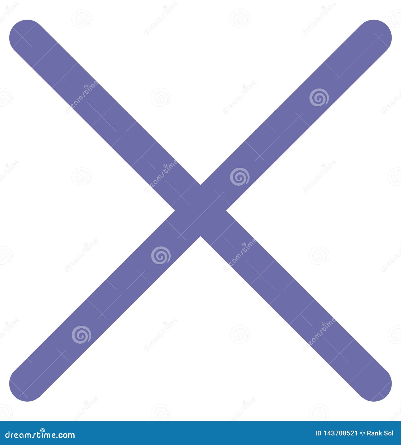 Cross Isolated Vector Icon Which Can Easily Modified or Edit Cross ...
