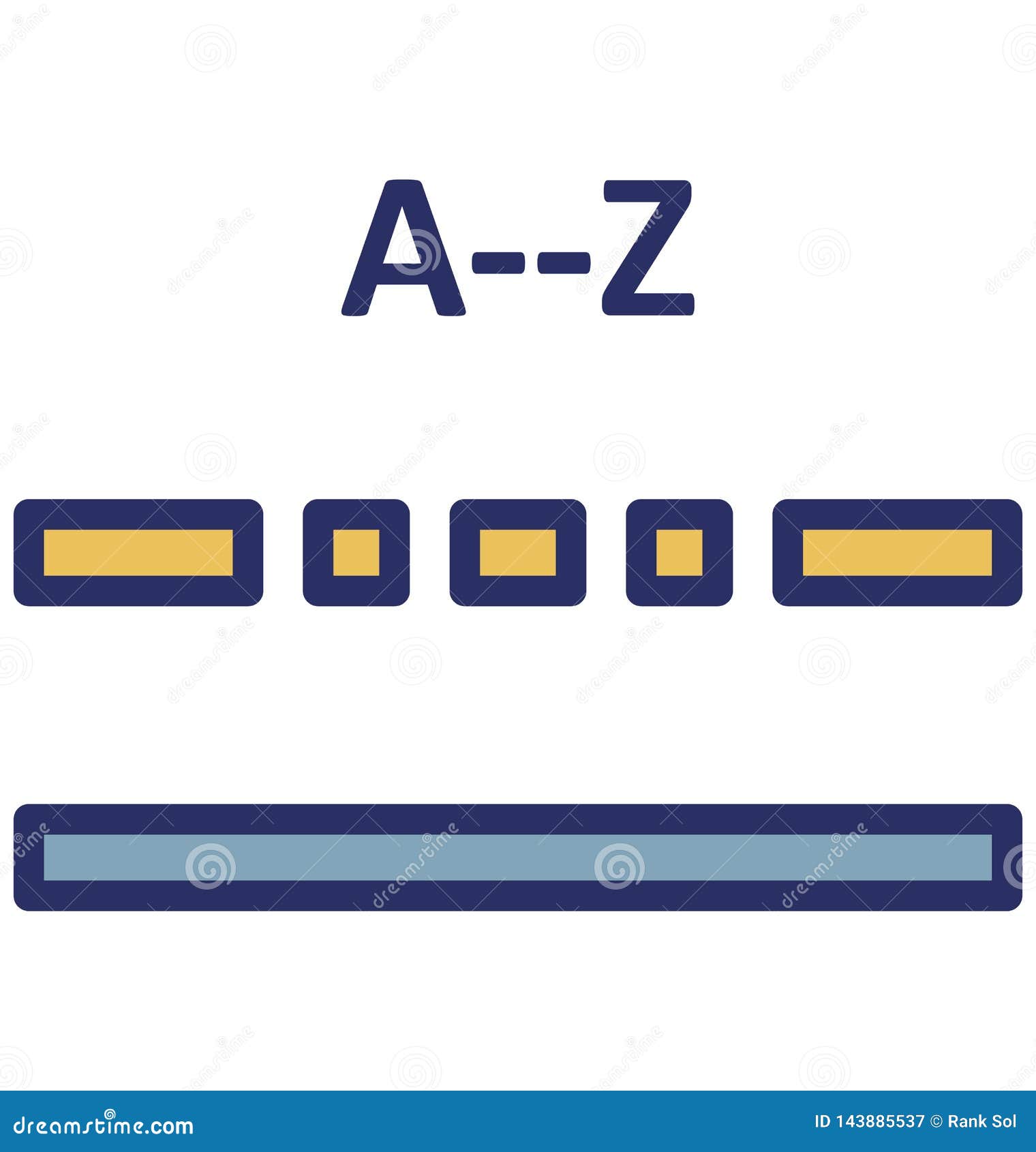 A To Z Isolated Vector Icon Which Can Easily Modify or Edit Stock ...