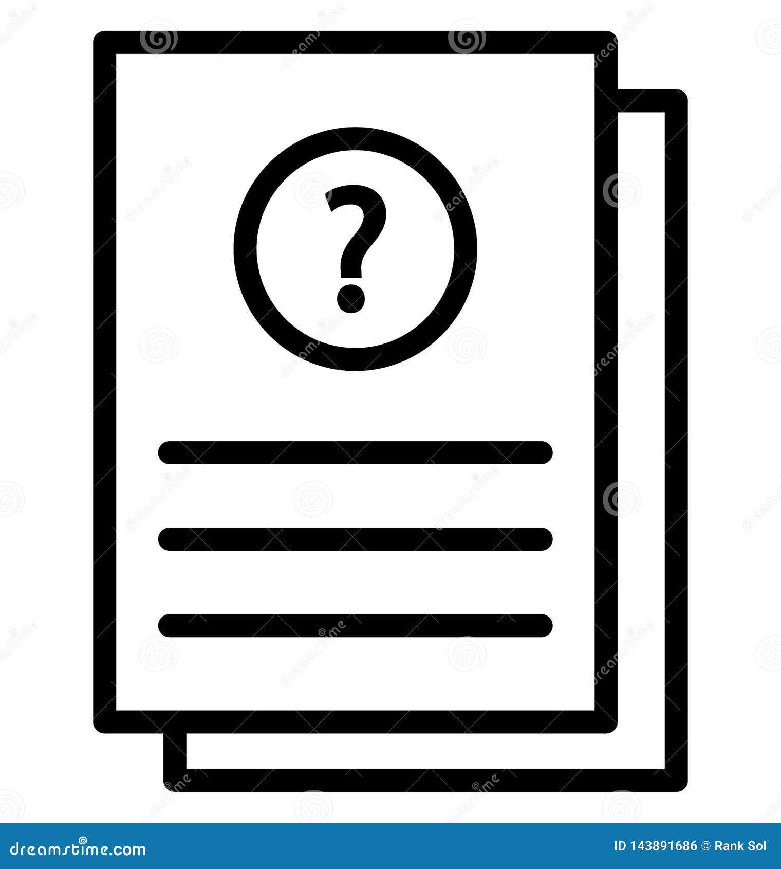 Answer Isolated Vector Icon Which Can Easily Modify or Edit Stock ...