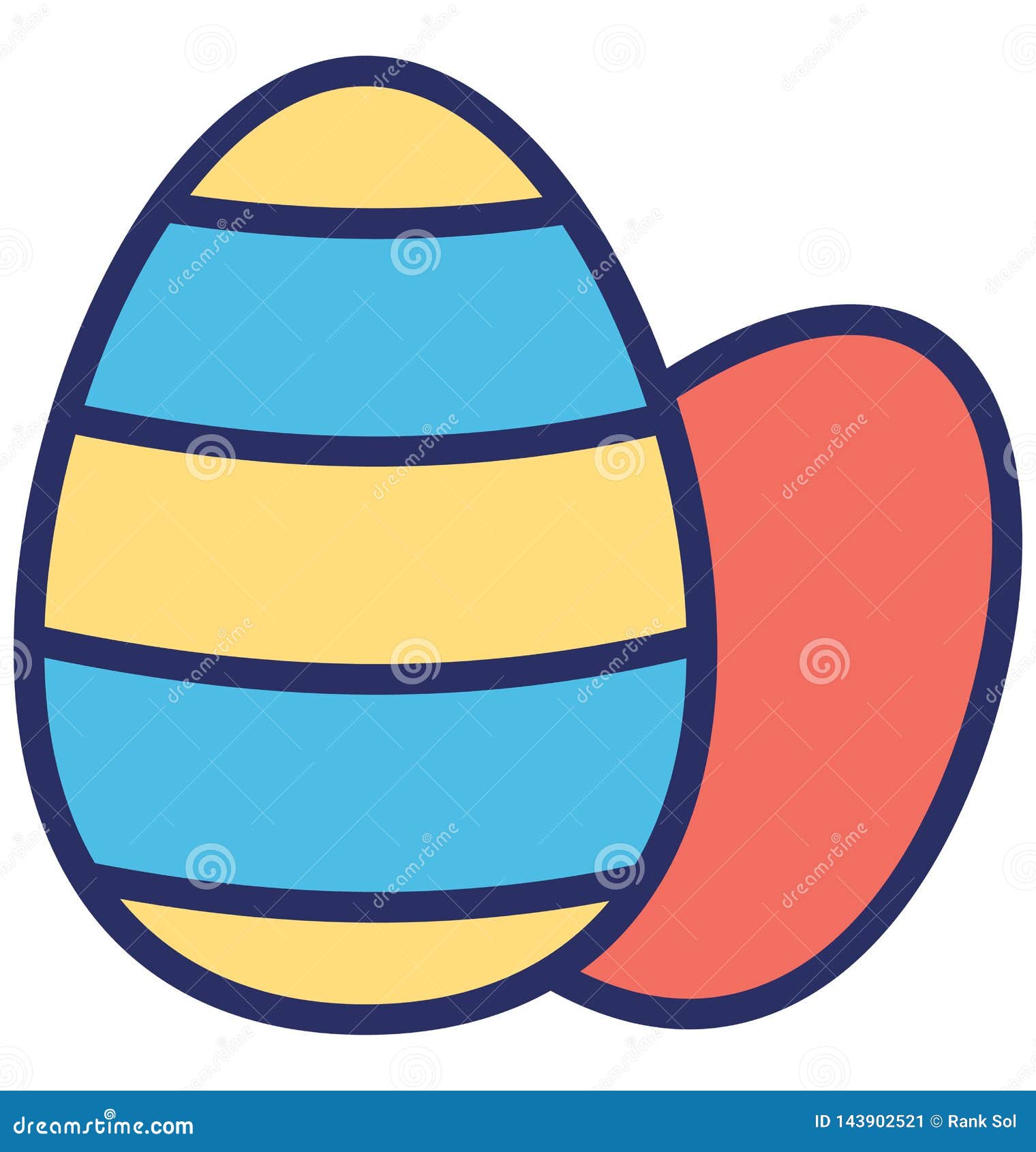 Break Egg, Decorative Egg Isolated Vector Icon Which Can Easily Modify ...