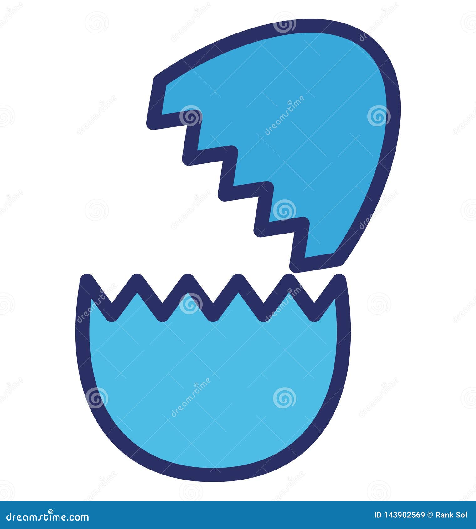 Break Egg, Easter Isolated Vector Icon Which Can Easily Modify or Edit ...