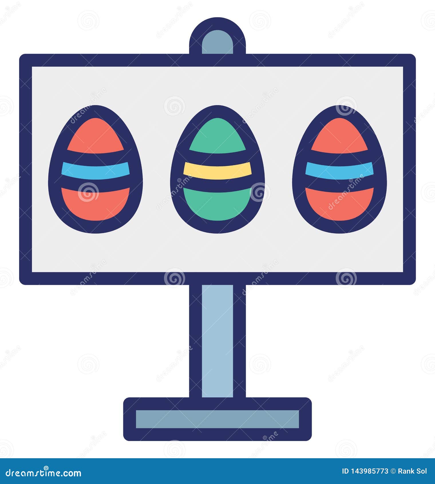 Board, Easter, Easter Board Isolated Vector Icon Which Can Easily ...