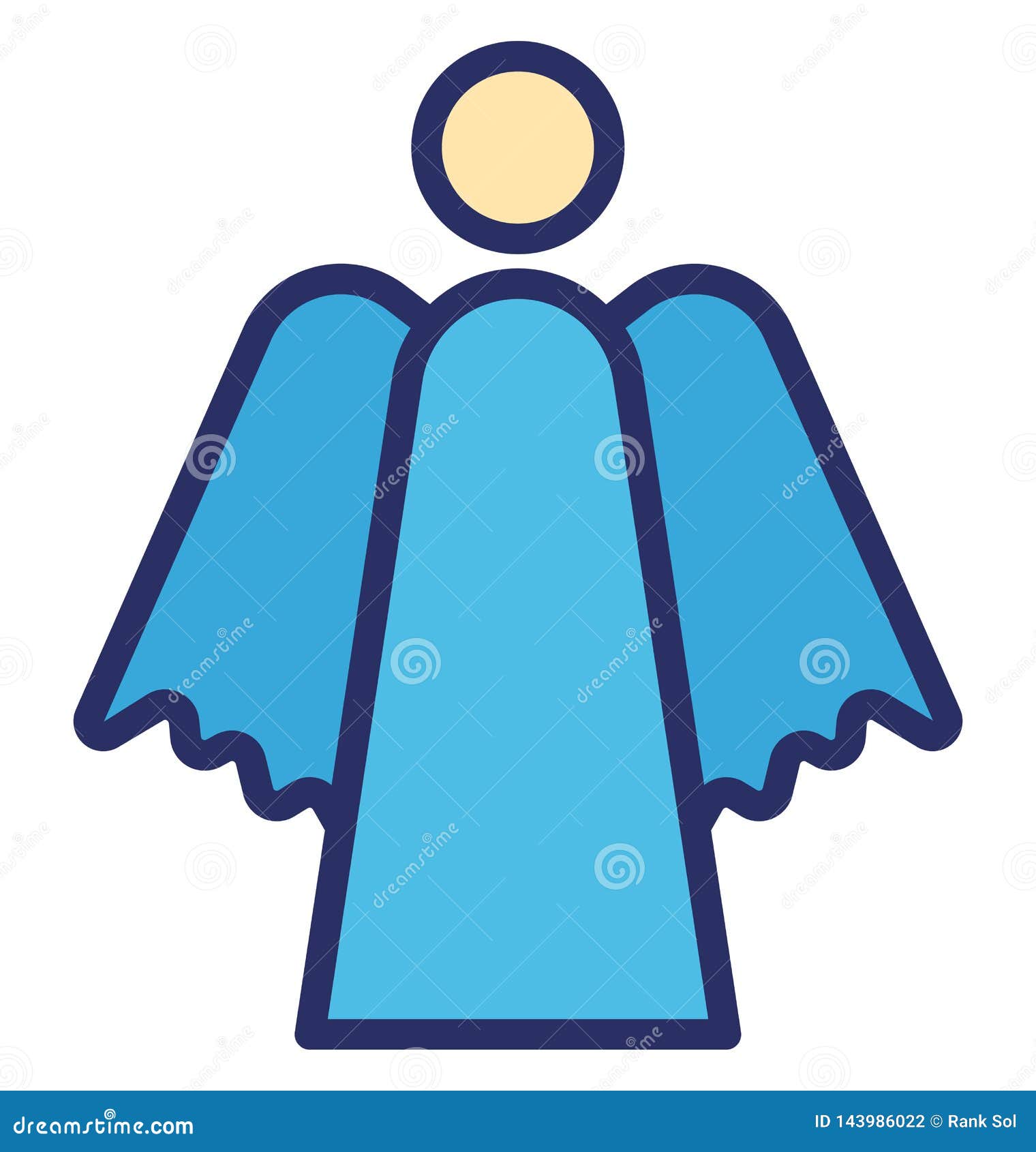 Angel, Being Isolated Vector Icon Which Can Easily Modify or Edit Stock ...