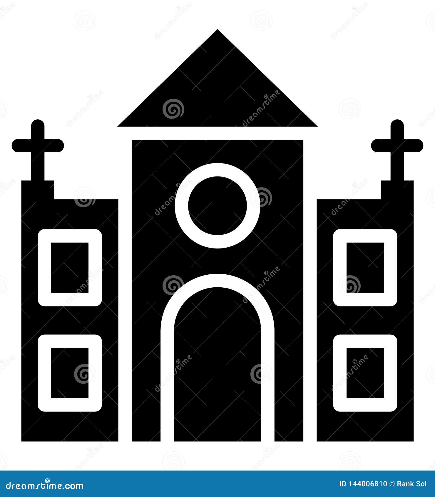 Chapel, Christians Building Isolated Vector Icon Which Can Easily ...