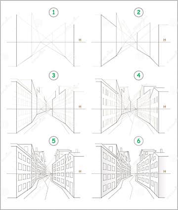 Page Shows How To Learn Step by Step To Create Pencil Drawing of ...