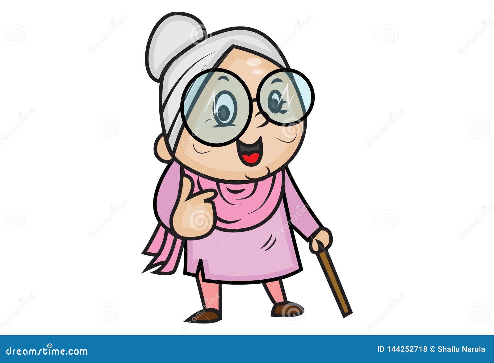 Vector Cartoon Illustration Of Cute Grandmother. | CartoonDealer.com ... Vector Cartoon Illustration Of Cute Grandmother. | CartoonDealer.com ...