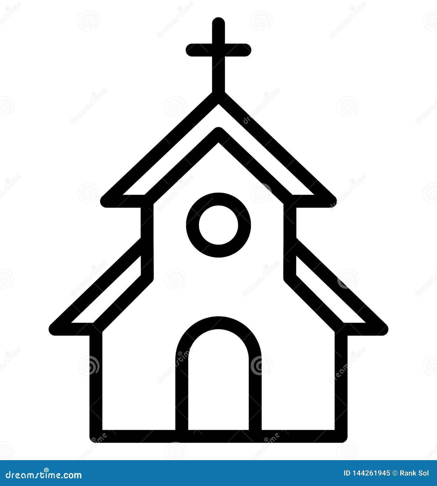 Basic Christians Building,church Isolated Vector Icon Which Can Easily ...