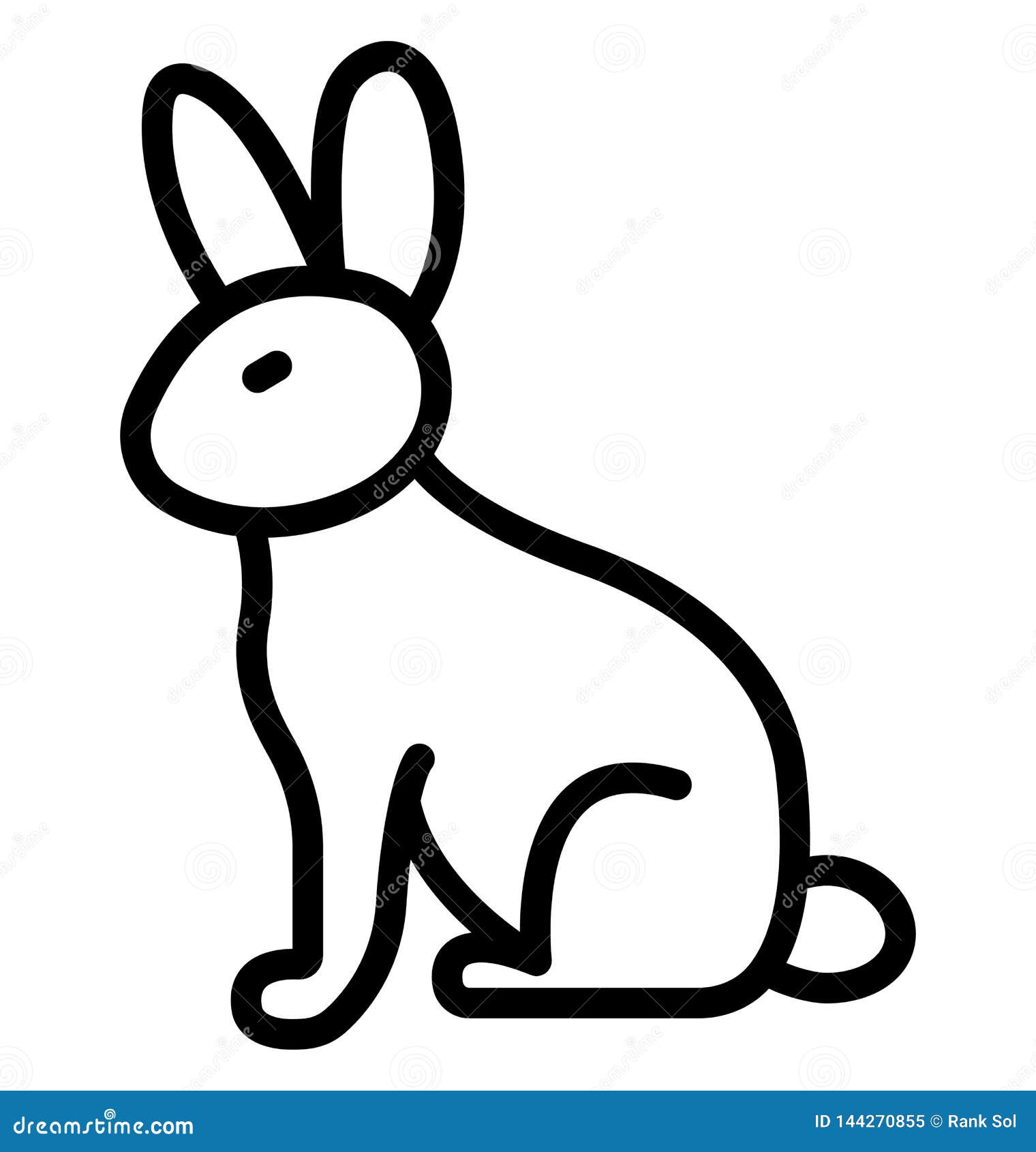 Easter, Easter Bunny, Isolated Vector Icon Which Can Easily Modify or ...