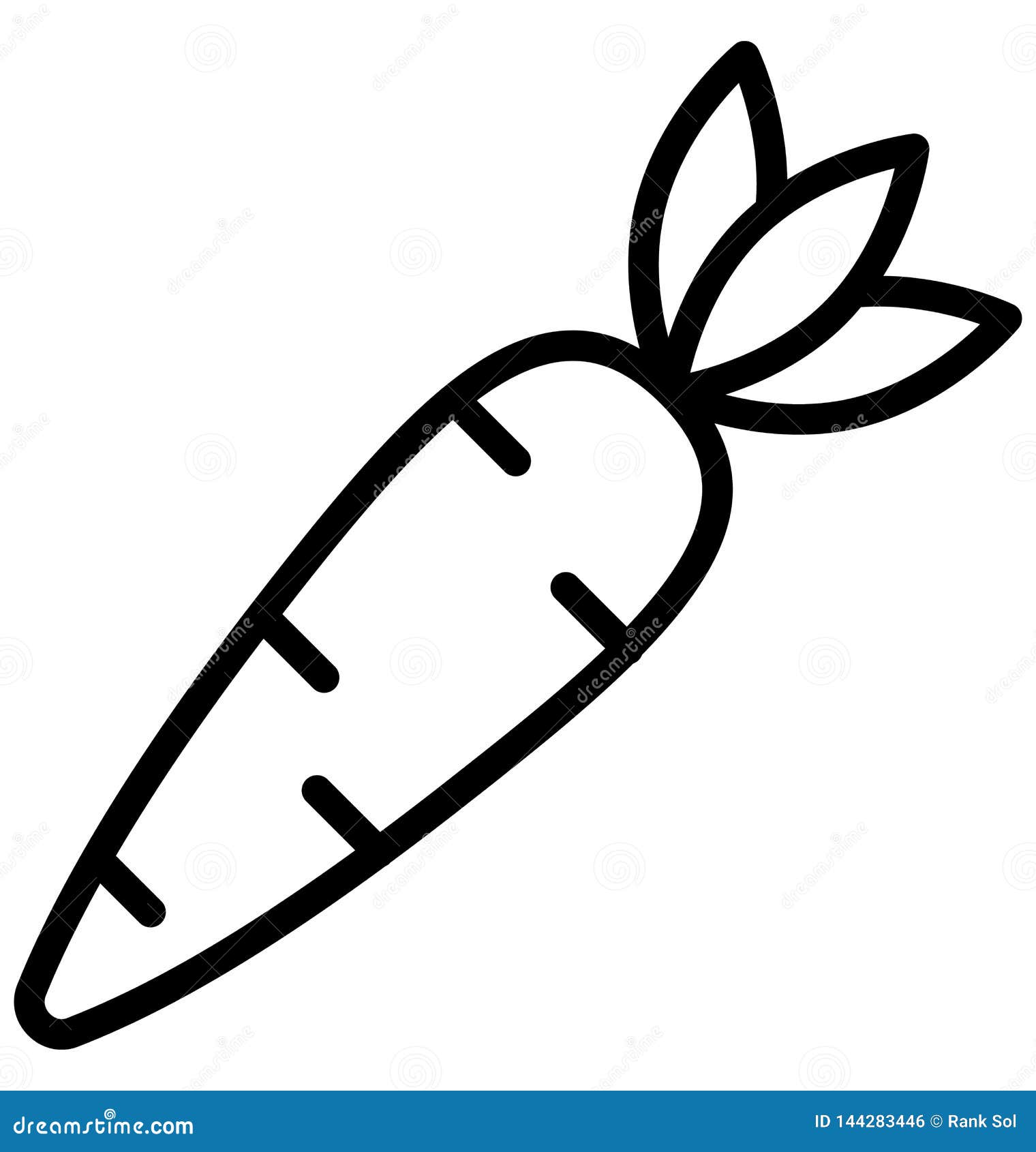 Carrot, Fruit, Isolated Vector Icon Which Can Easily Modify or Edit ...