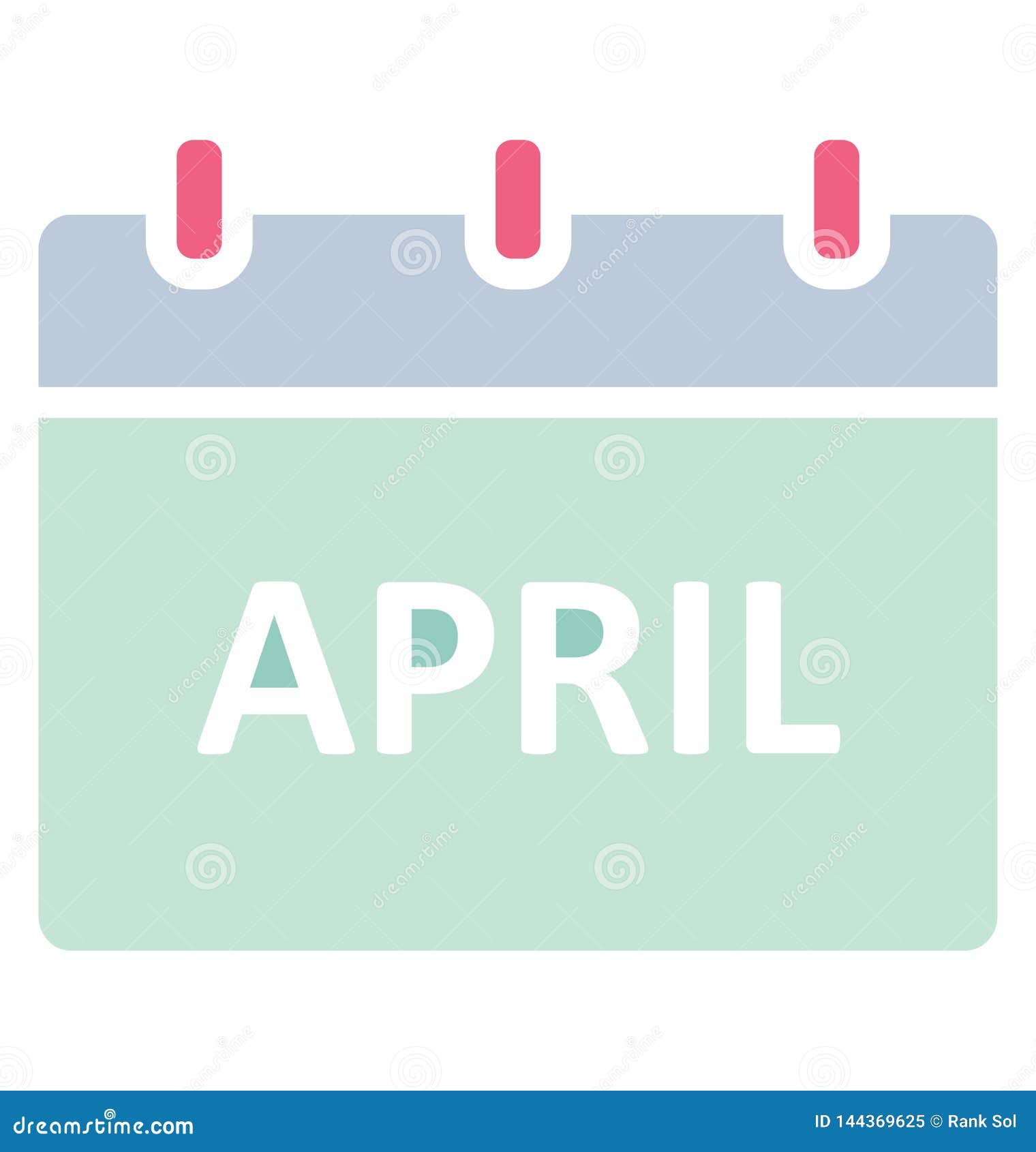 April, Calendar Isolated Vector Icon Which Can Easily Modify or Edit ...