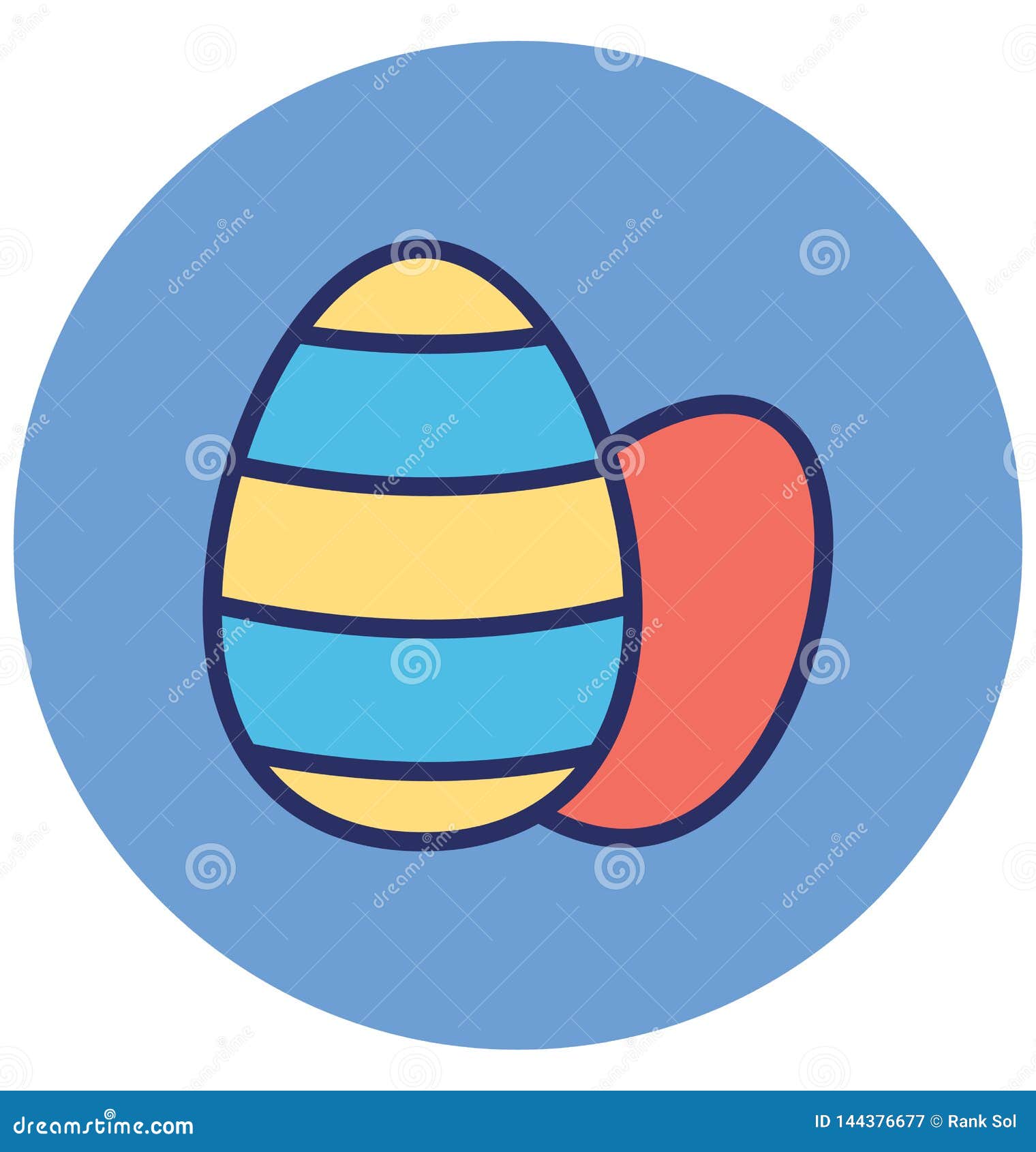 Break Egg, Decorative Egg Isolated Vector Icon Which Can Easily Modify ...