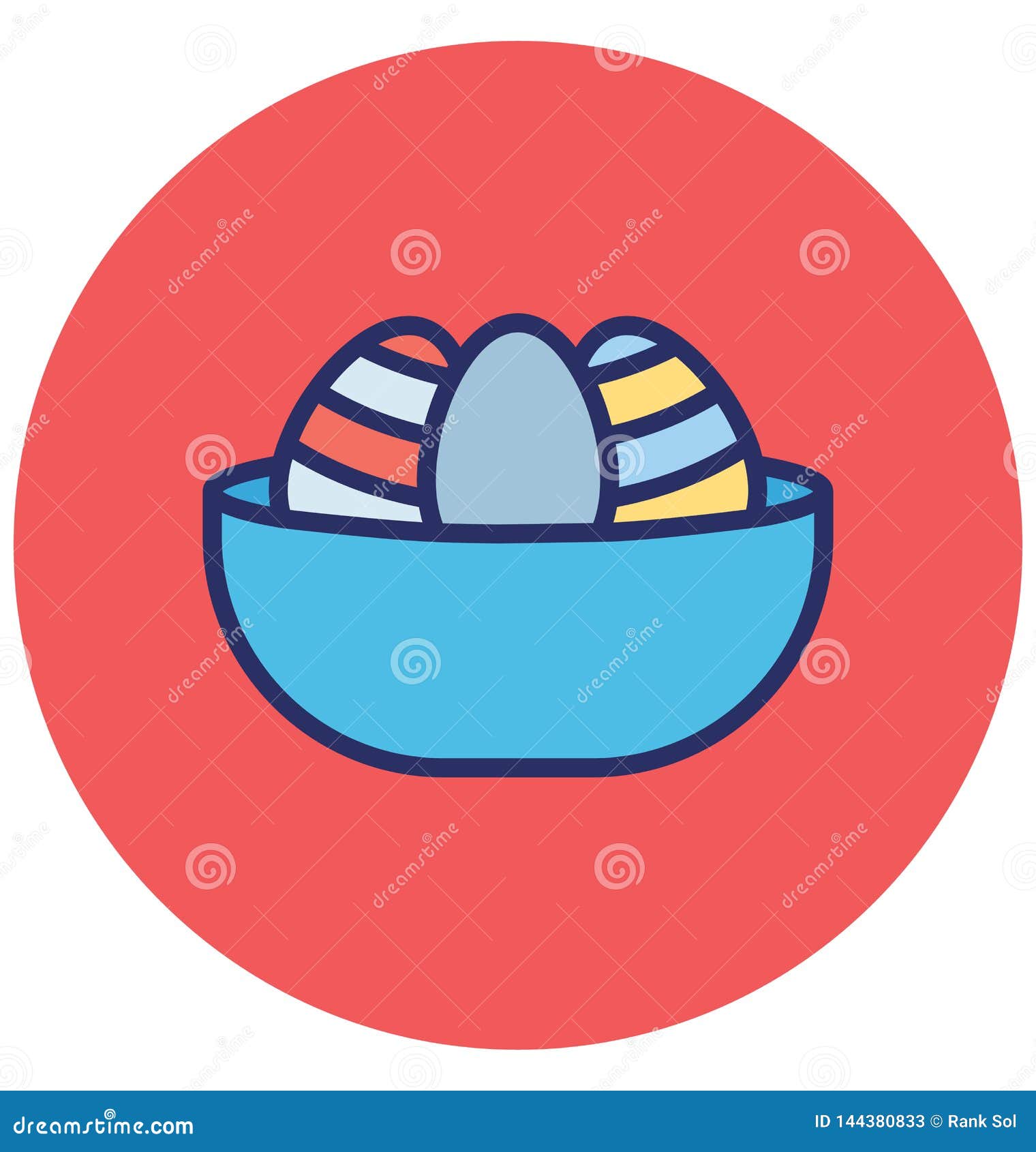Easter Fruits, Food Isolated Vector Icon Which Can Easily Modify or ...