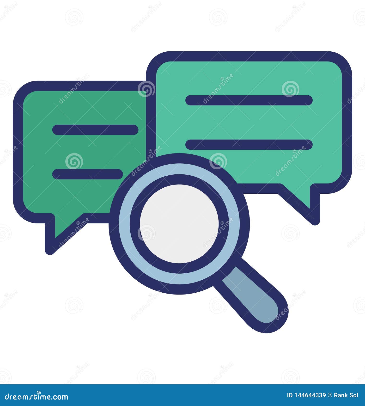 Chat Analysis Isolated Vector Icon Which Can Easily Modify or Edit ...
