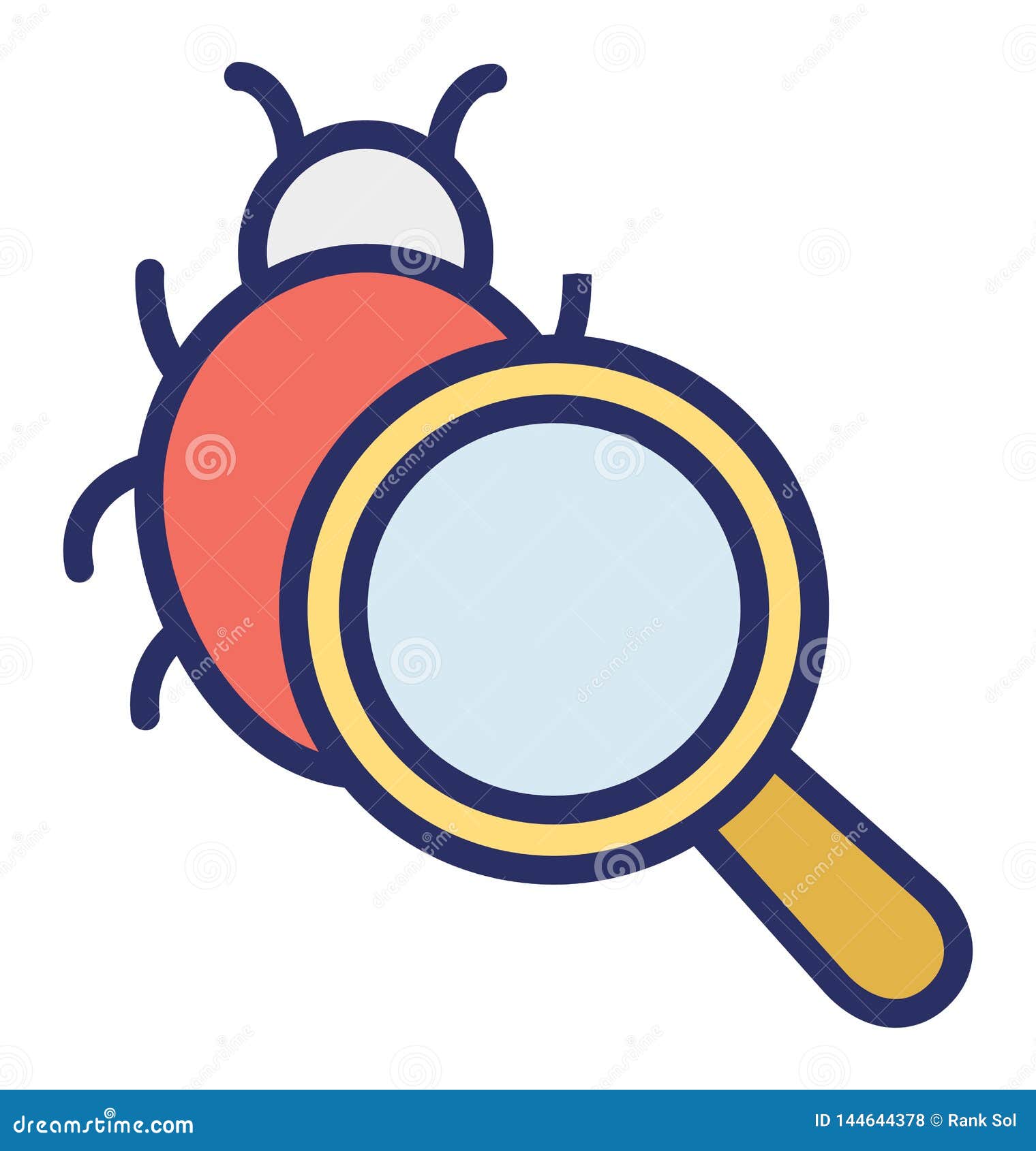 Find Bug Find Bug Isolated Vector Icon Which Can Easily Modify or Edit ...