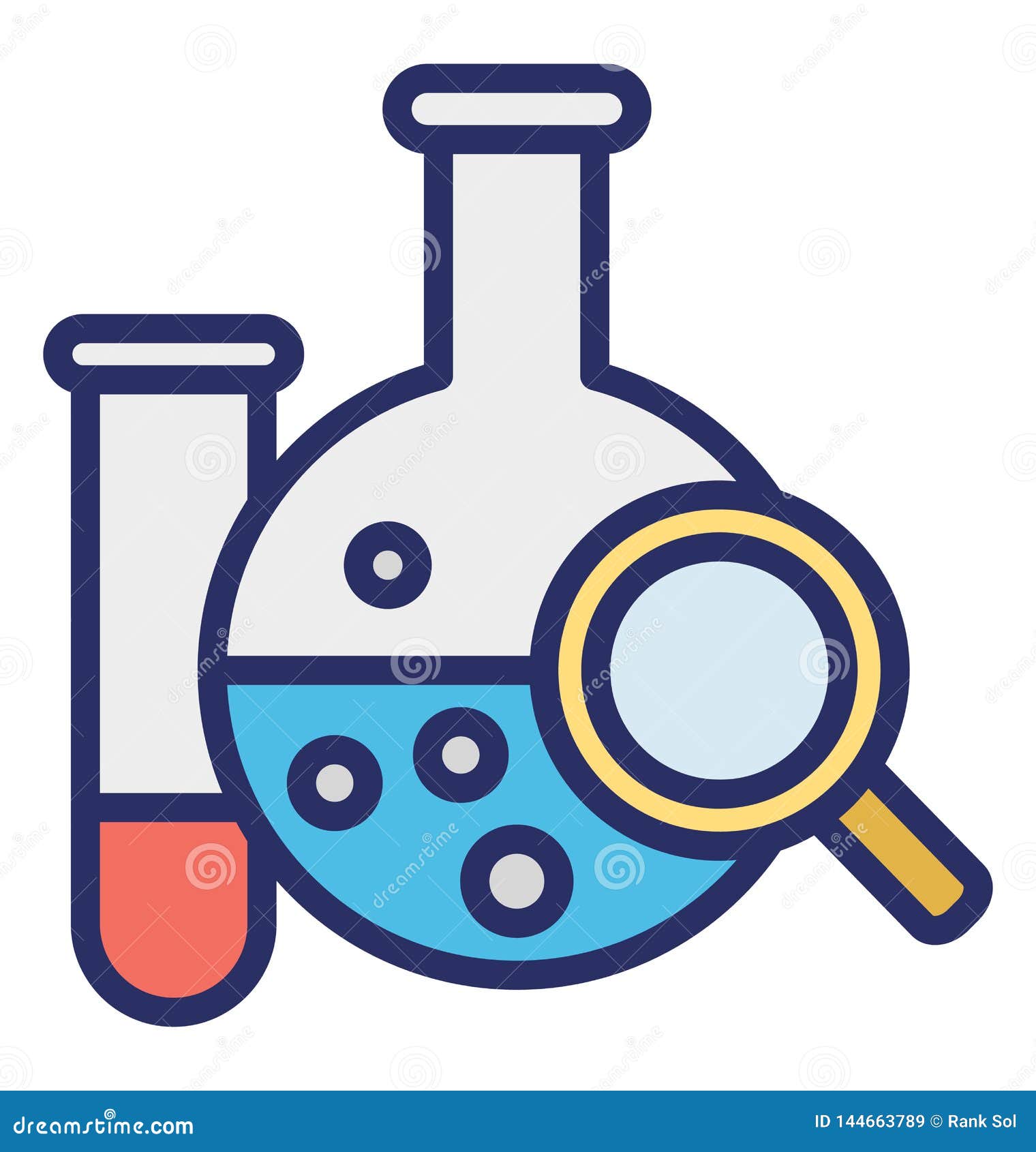 Chemical Analysis Isolated Vector Icon Which Can Easily Modify or Edit ...