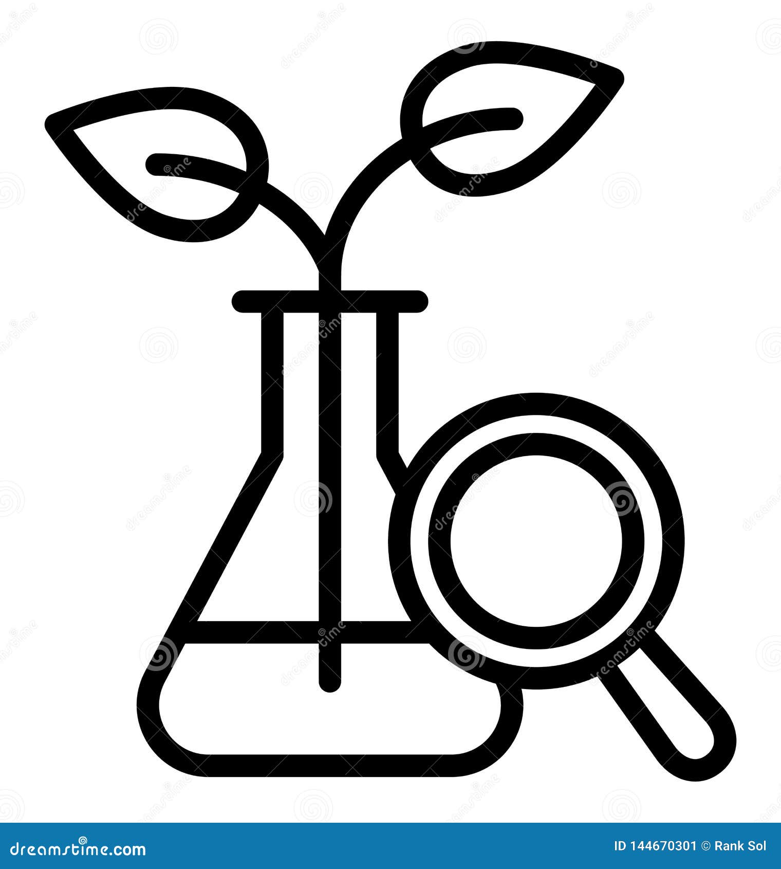 Bio Research Isolated Vector Icon Which Can Easily Modify or Edit Stock ...