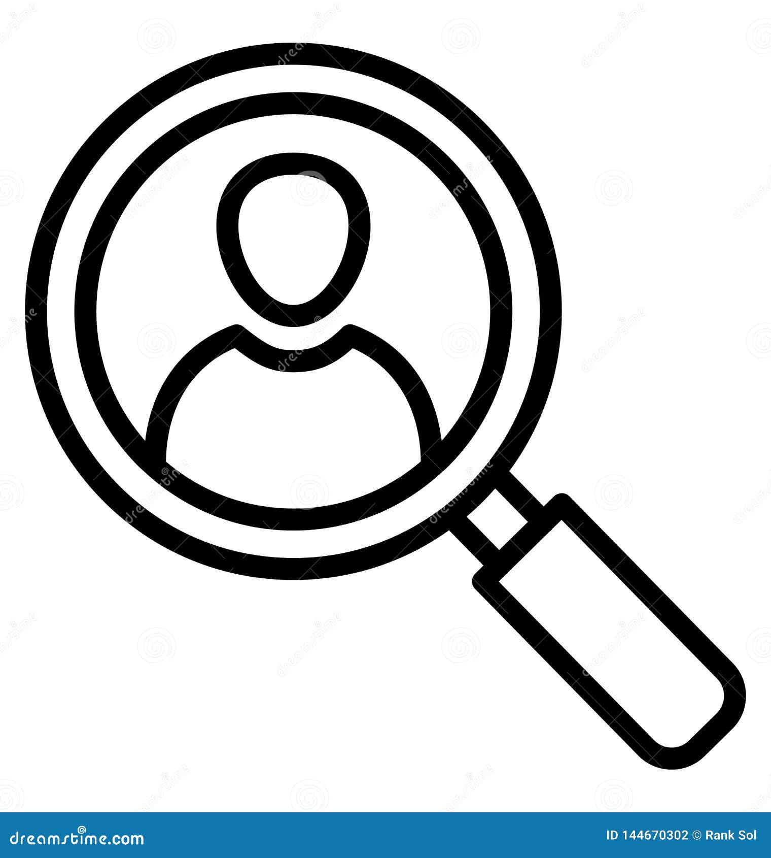 Basic RGB Profile Finder Isolated Vector Icon Which Can Easily Modify ...