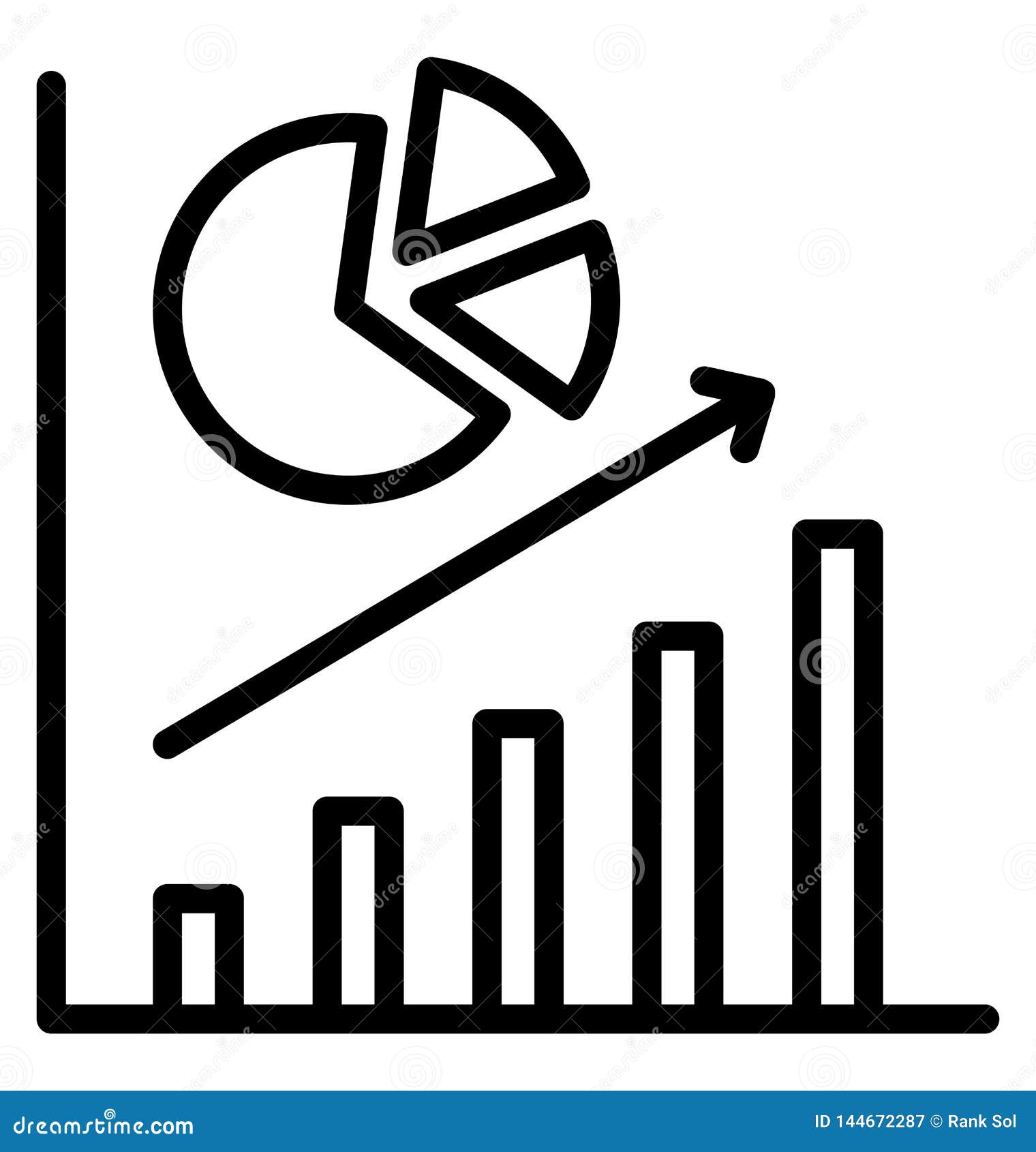 Business Raise Isolated Vector Icon Which Can Easily Modify or Edit ...