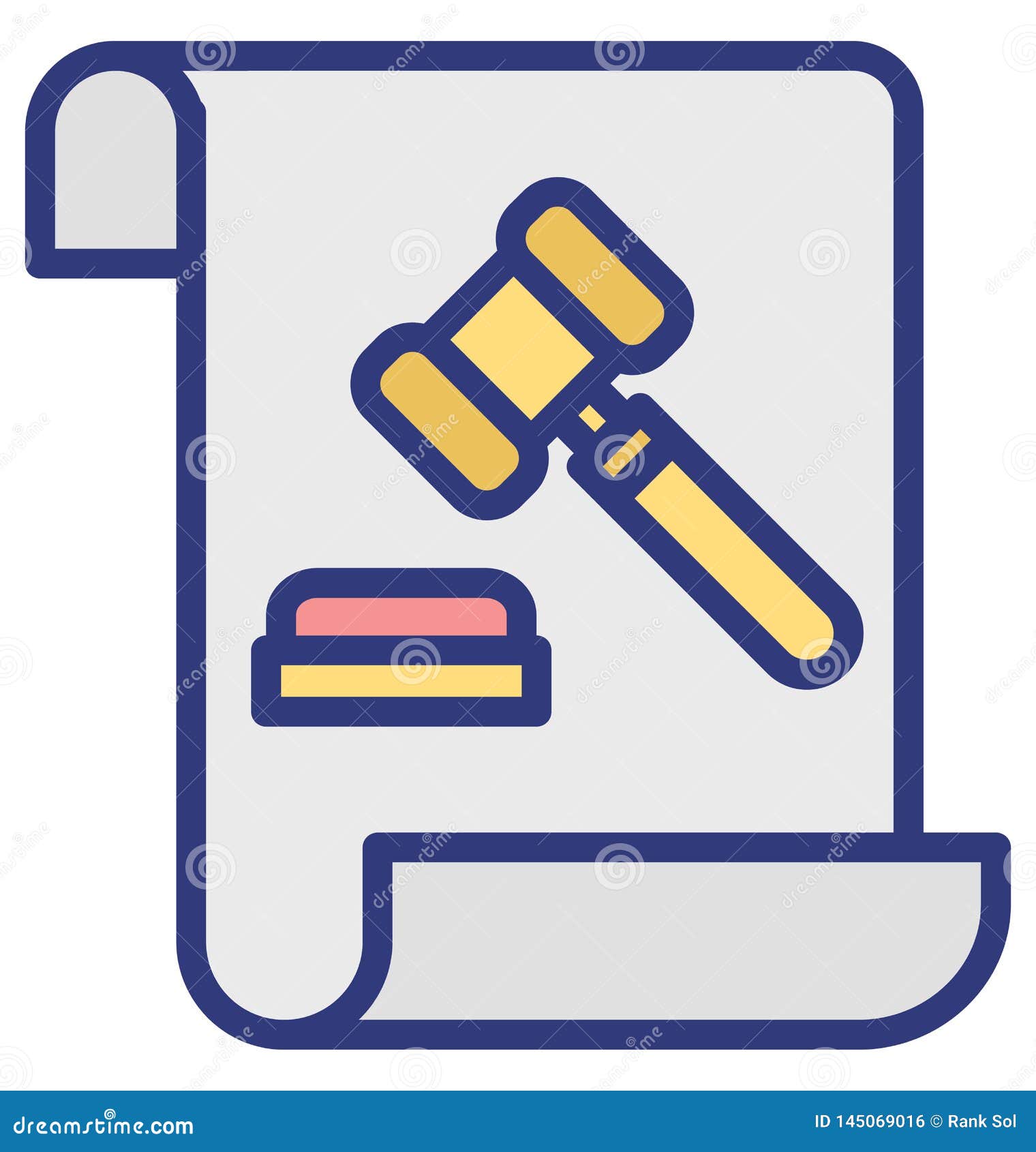 Administrative Law Isolated Vector Icon Which Can Easily Modify or Edit ...