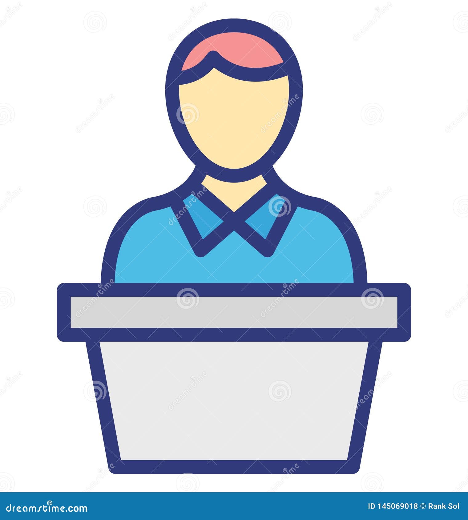 Lecturer Isolated Vector Icon Which Can Easily Modify or Edit Lecturer ...