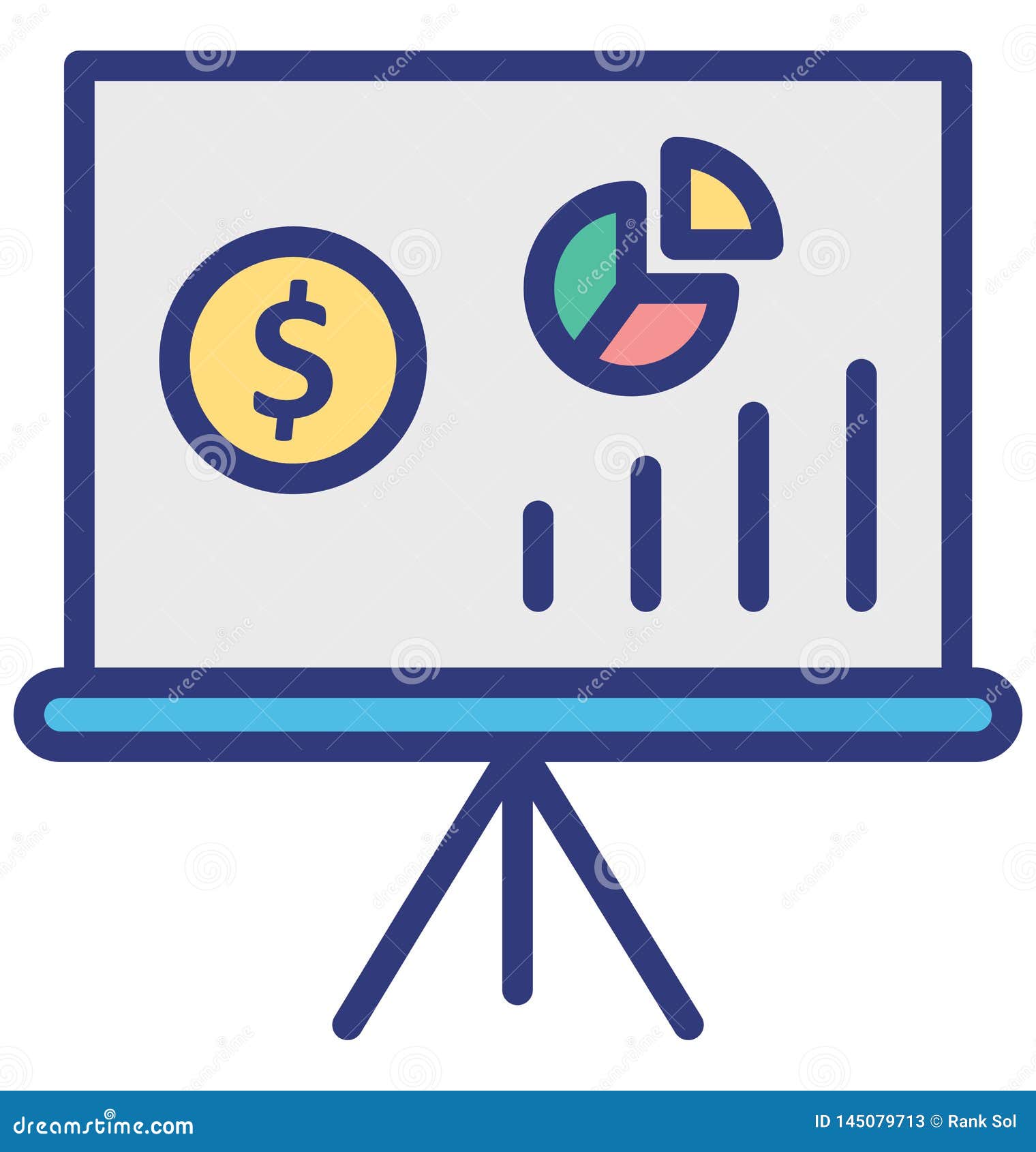 Business Graph Isolated Business Graph Isolated Vector Icon Which Can ...