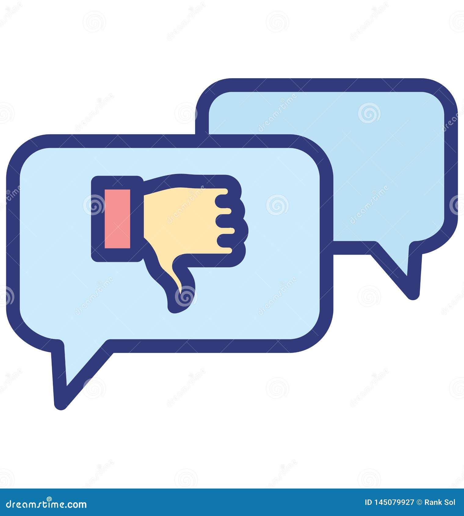 Bad Feedback Isolated Vector Icon Which Can Easily Modify or Edit Stock ...