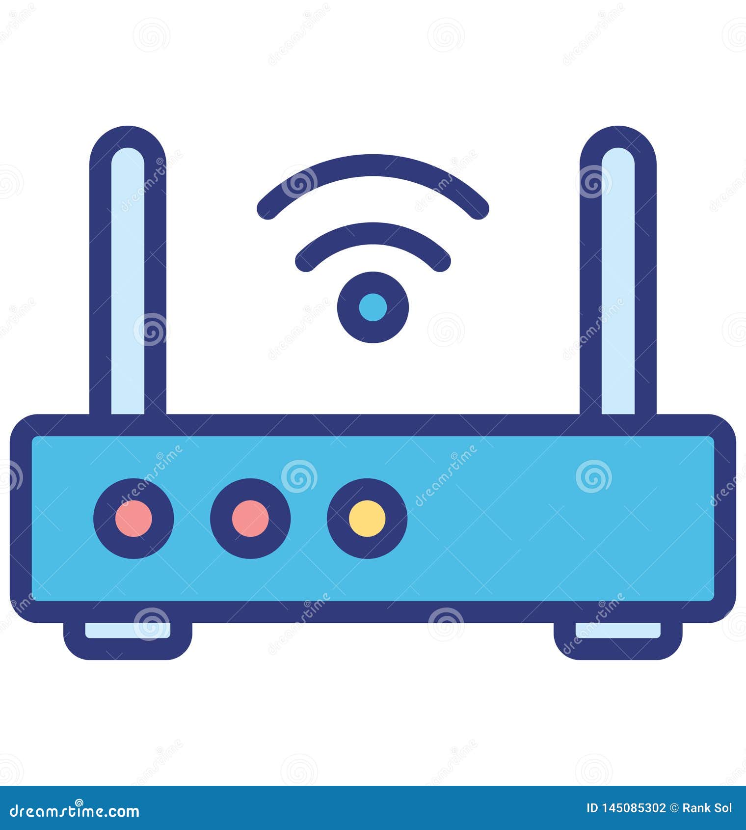 Basic RGB Internet Booster Isolated Vector Icon Which Can Ea Internet ...