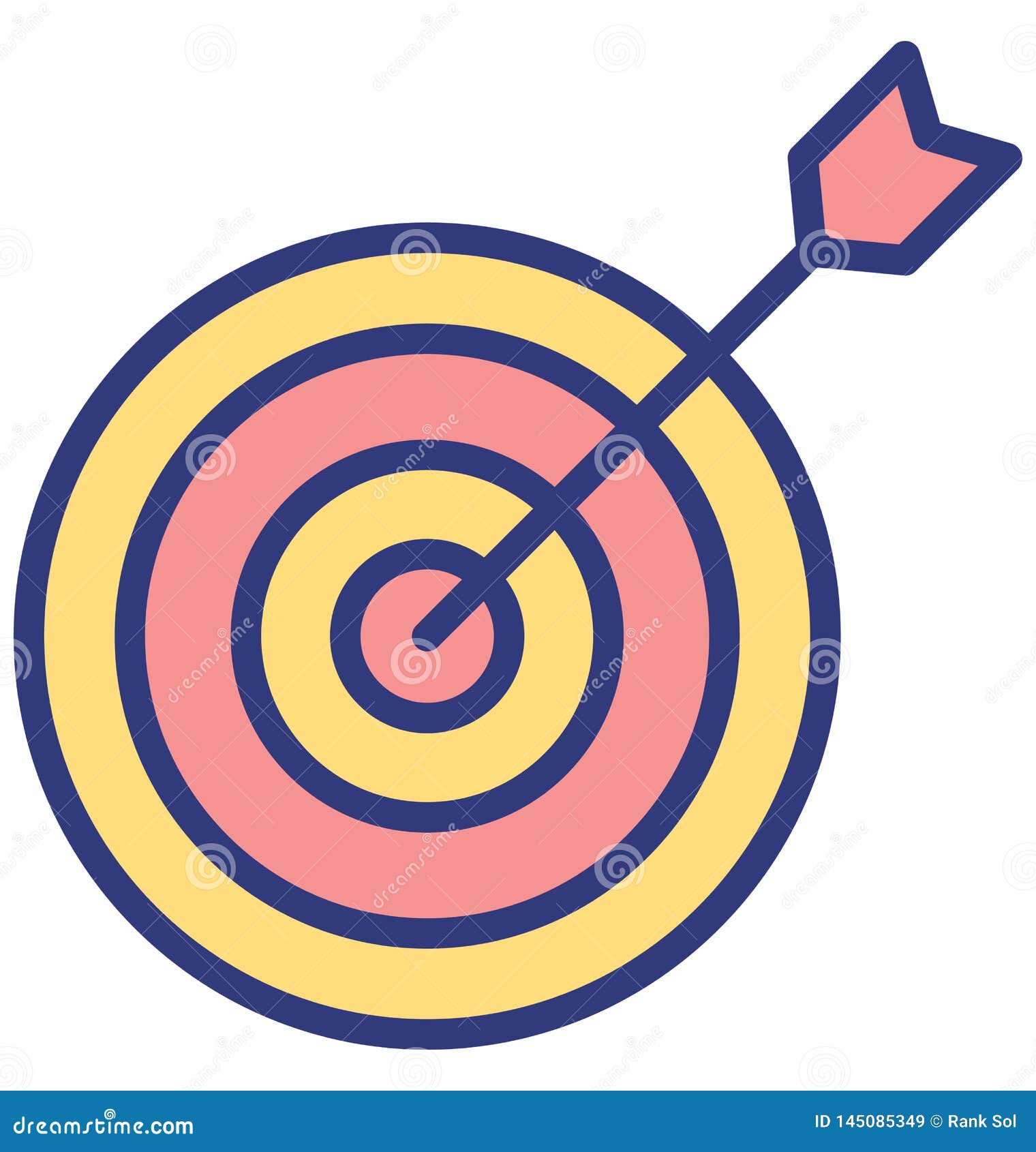 Aim Isolated Vector Icon Which Can Easily Modify or Edit Stock Vector ...