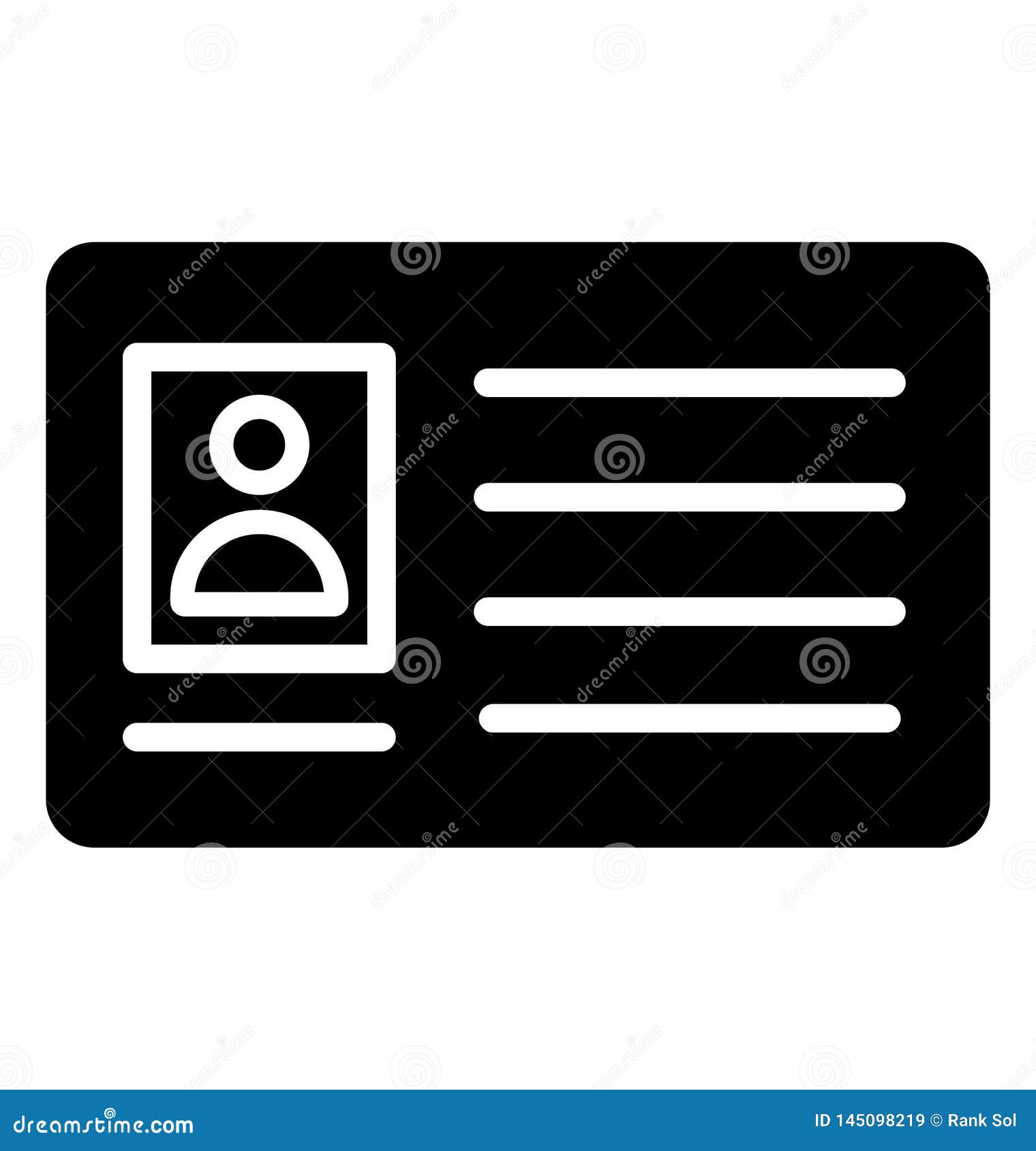 Employee Badge Isolated Vector Icon Which Can Easily Modify or Edit ...