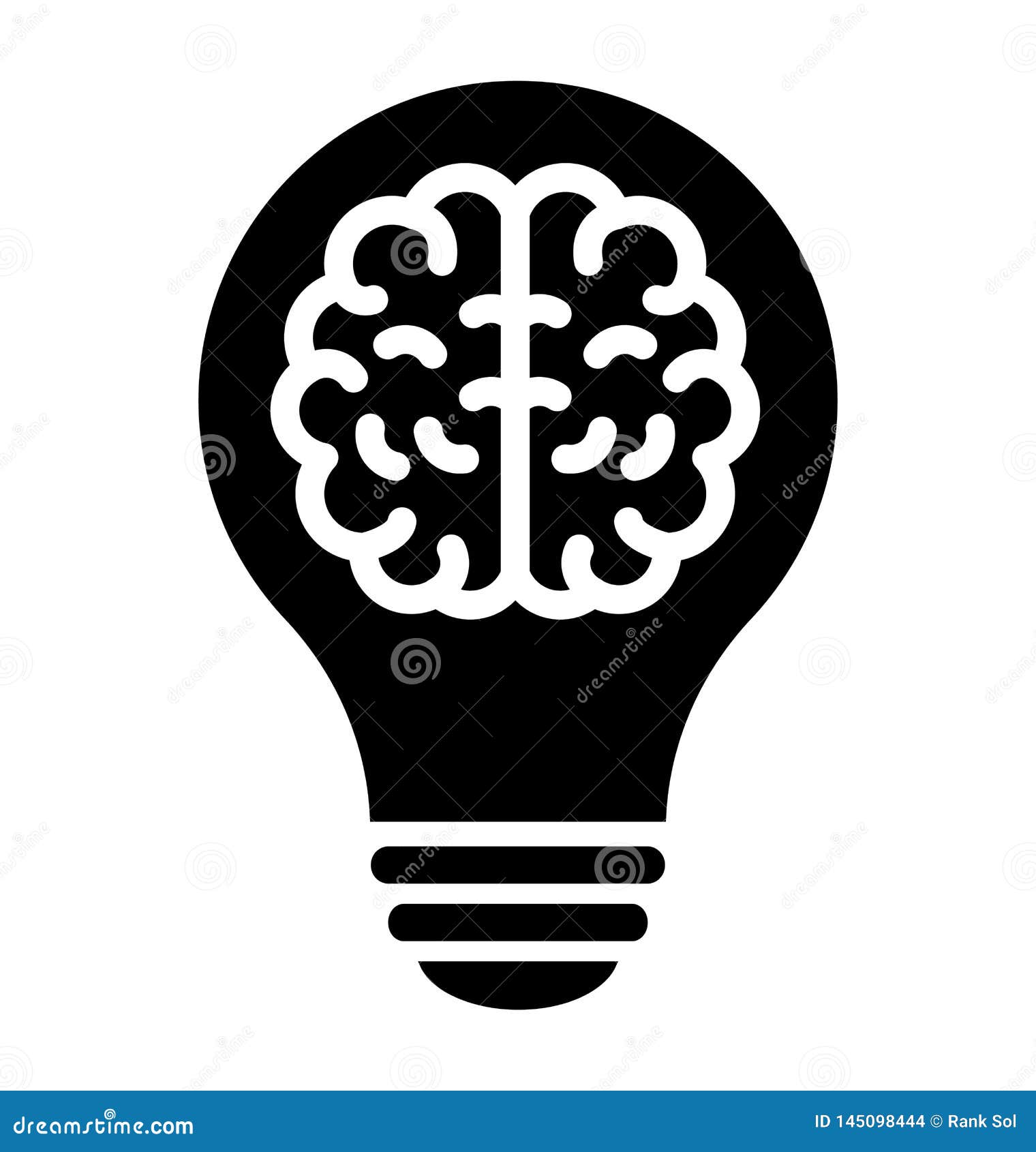 Brain Questions Isolated Vector Icon Which Can Easily Modify or Edit ...