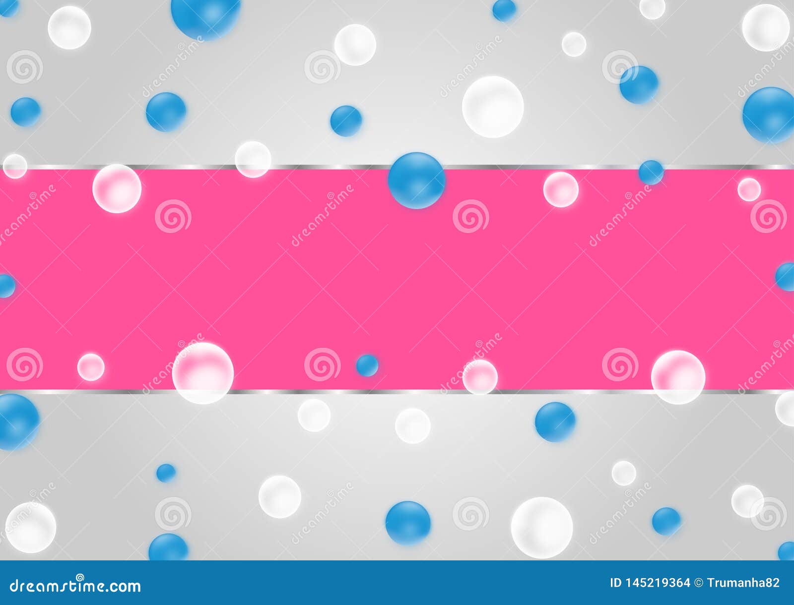 Vector Abstract Floating Blue and White Bubbles in Grey Gradient ...