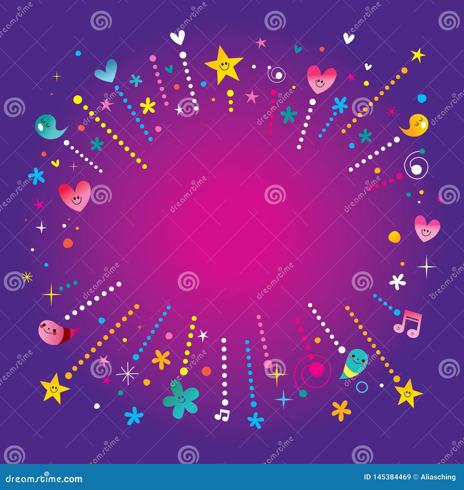 Bursts Explosion Banner Frame with Copy Space Stock Vector ...