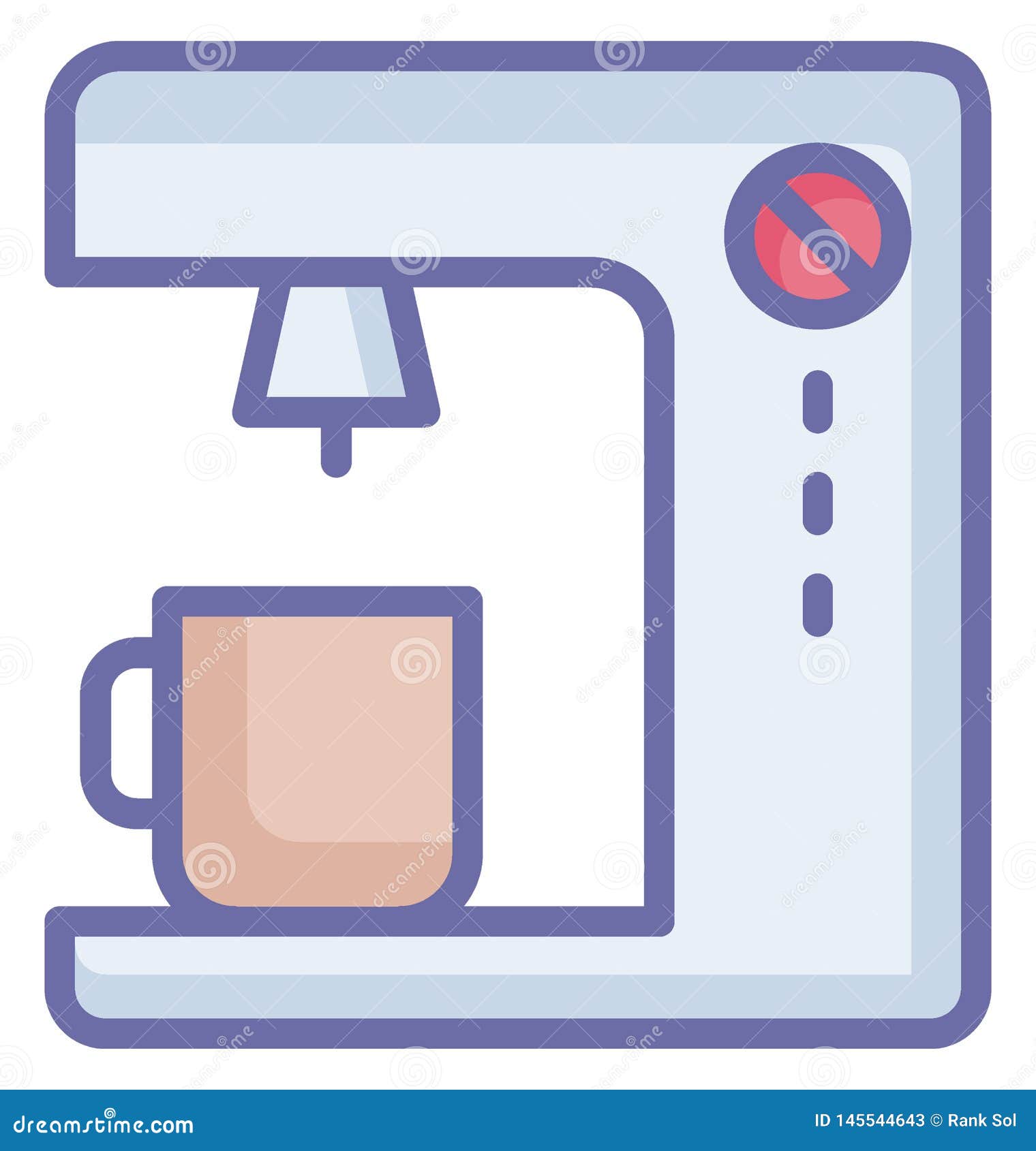 Coffee Brewer Isolated Vector Icon Which Can Easily Modify or Edit ...