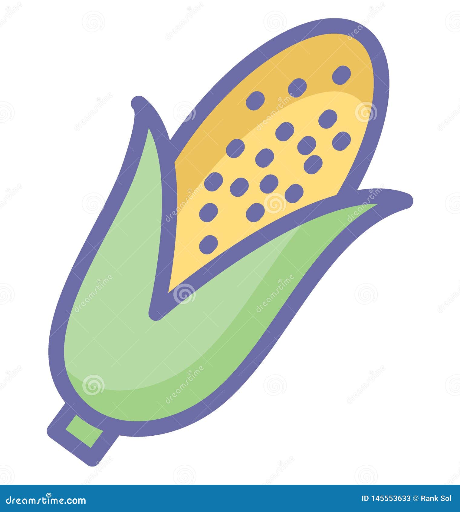 Basic RGB Corn Isolated Vector Icon Which Can Easily Modify or Edit ...