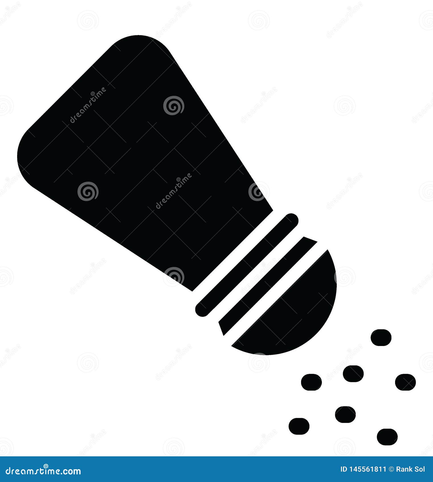 Pepper Mill Isolated Vector Icon Which Can Easily Modify or Edit Stock ...