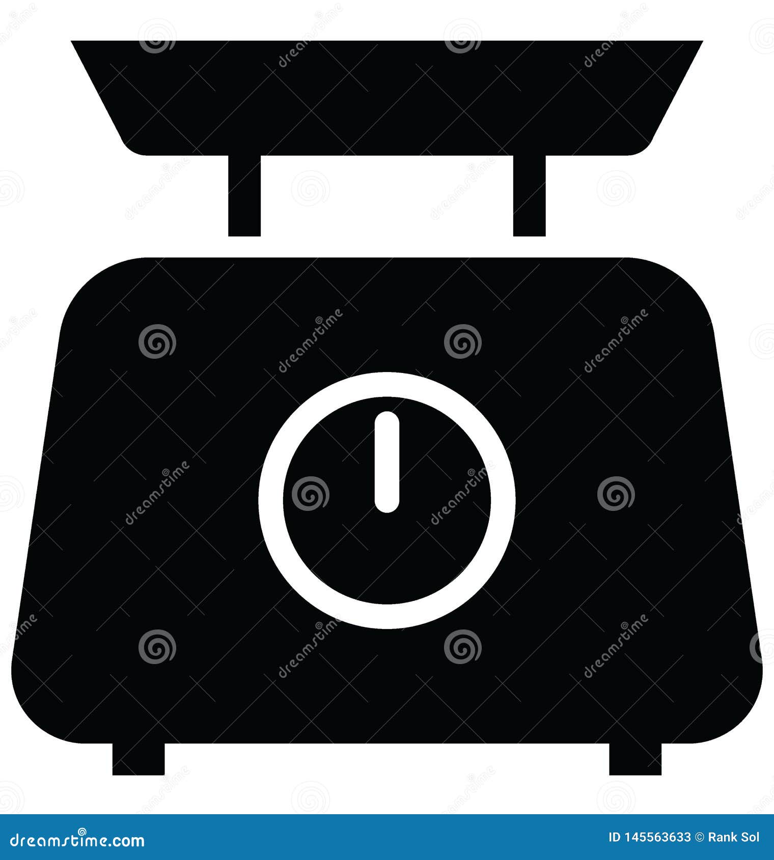 Basic RGB Electronic Scale Isolated Vector Icon Which Can Easily Modify ...