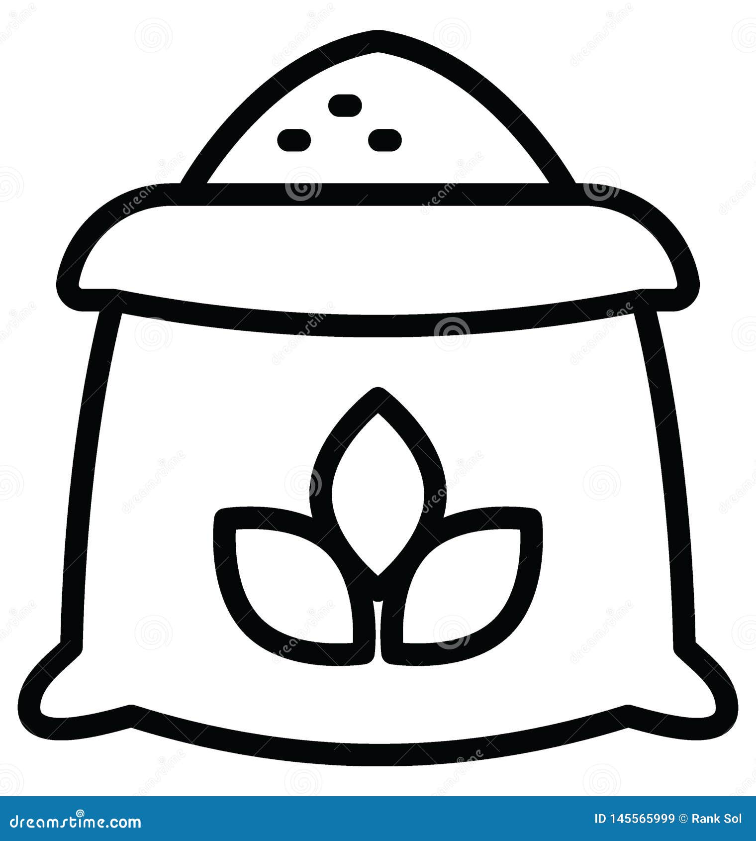 Basic RGB Bread Flour Isolated Vector Icon Which Can Easily Modify or ...