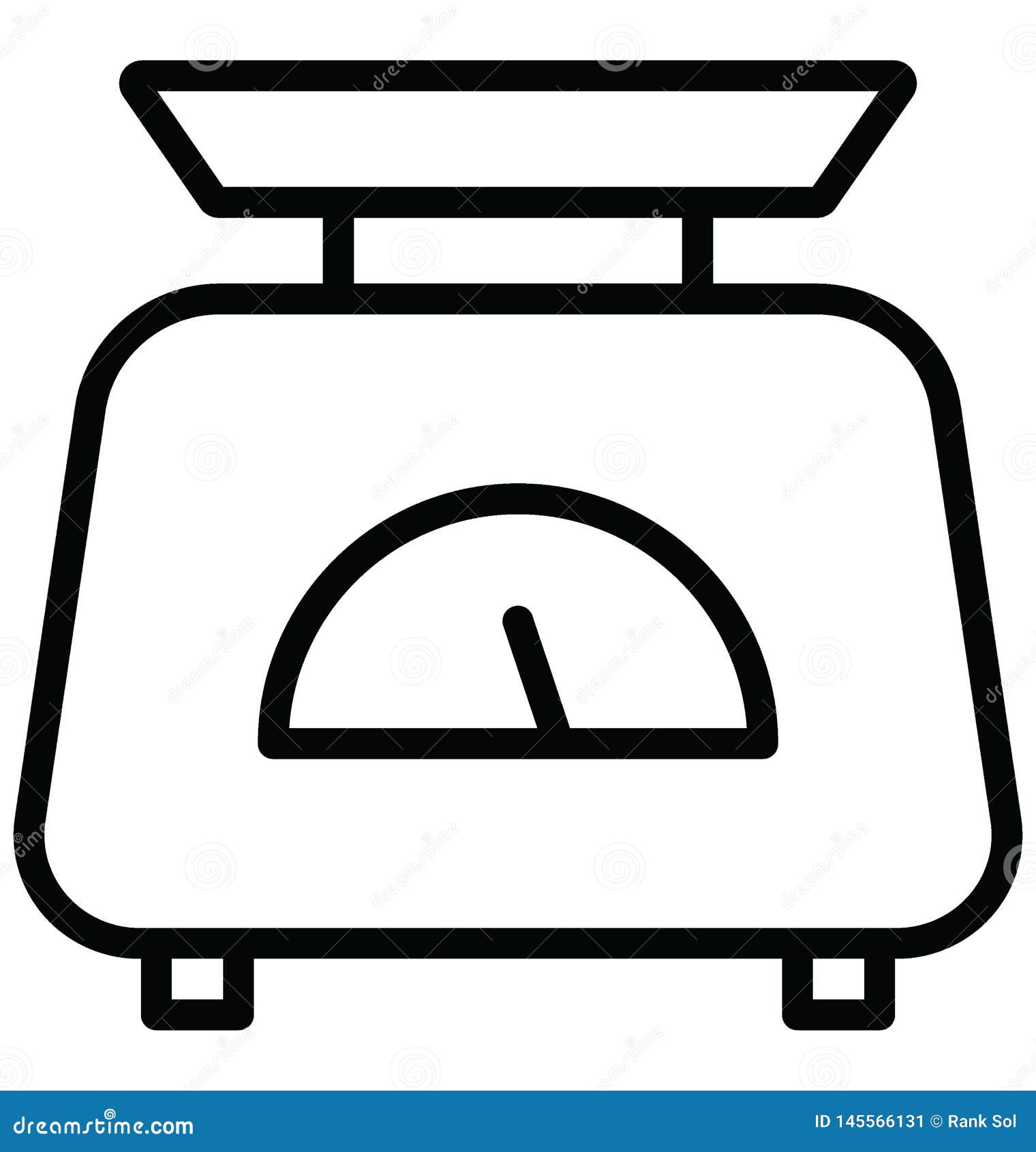 Basic RGB Electronic Scale Isolated Vector Icon Which Can Easily Modify ...