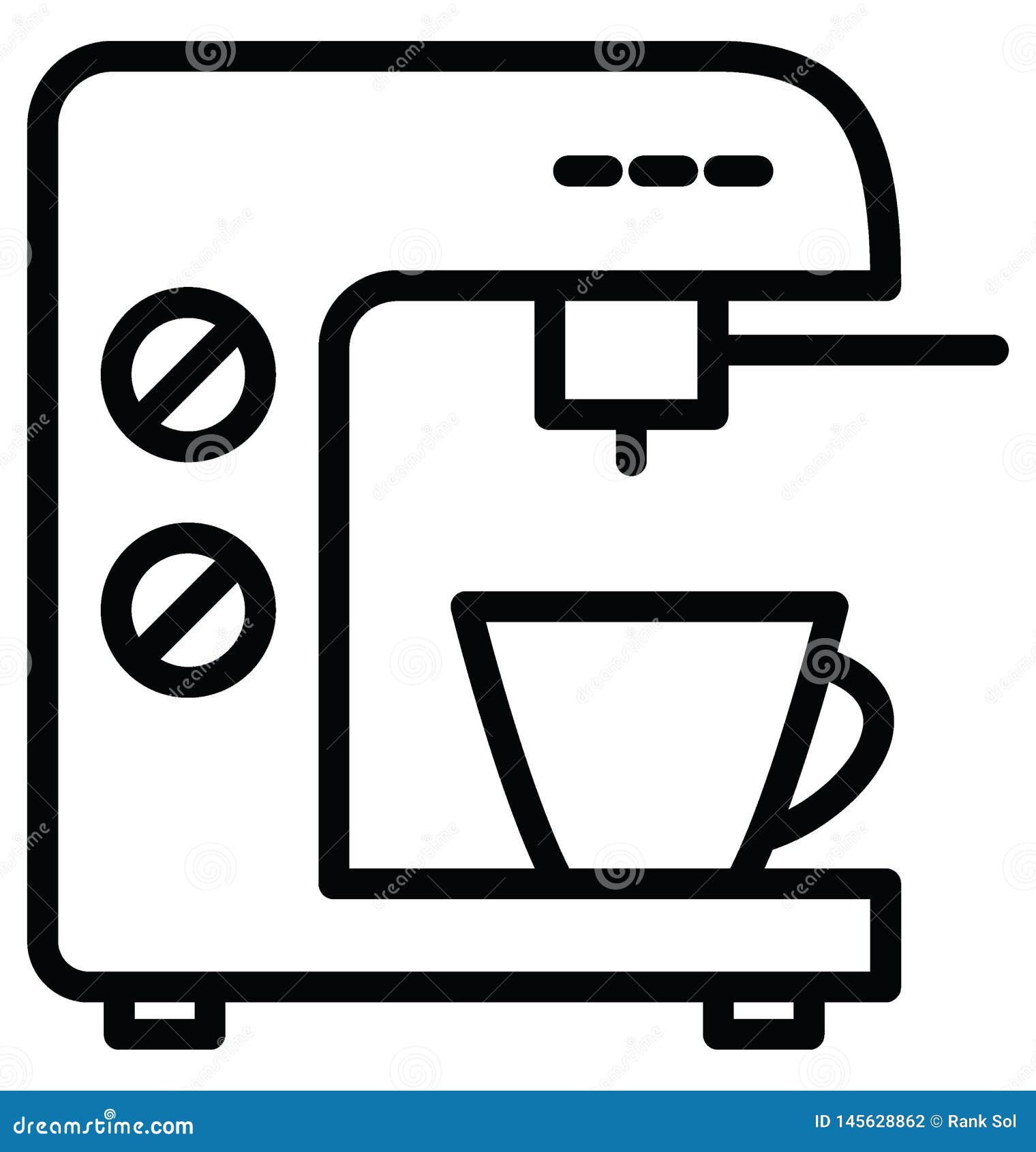 Coffee Brewer Isolated Vector Icon Which Can Easily Modify or Edit ...