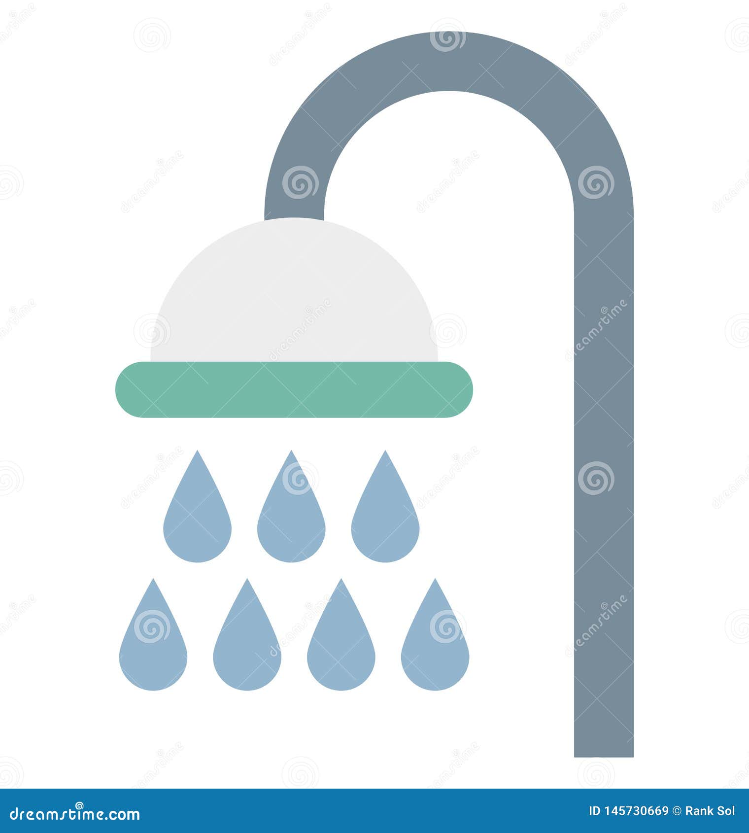 Basic RGB Shower Color Isolated Vector Icon Which Can Easily Modify or ...